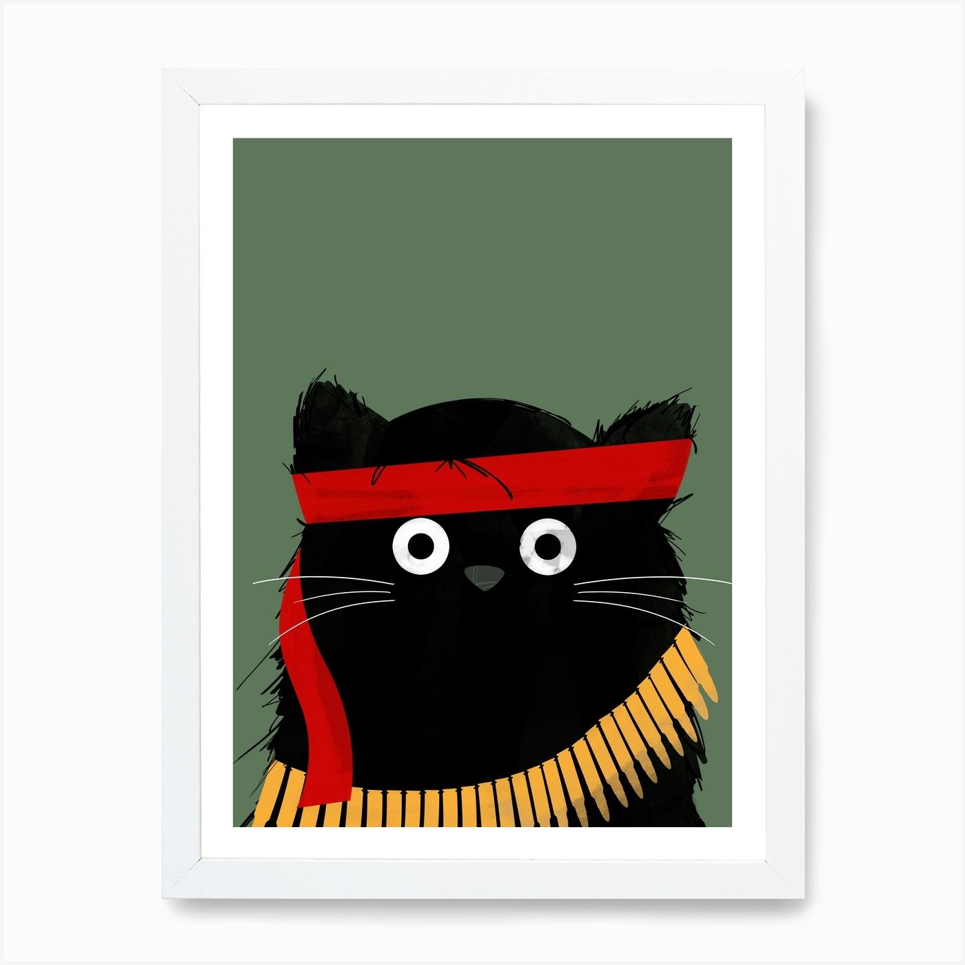 Cat Rambo Art Print by Doozal - Fy