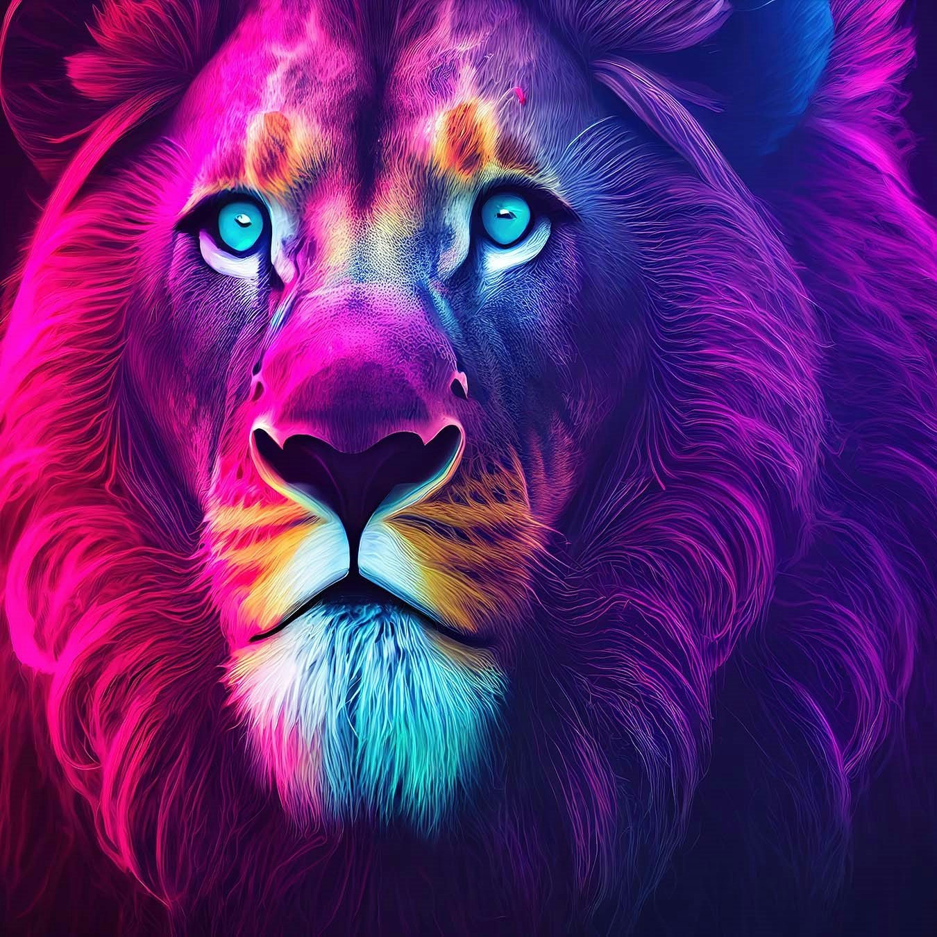 Rectangular Led Neon Sign Neon Lion By Madaboutneon Fy