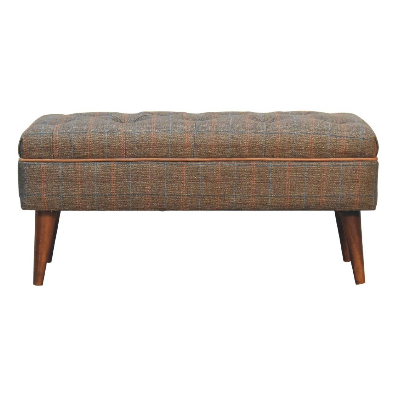 Multi-Tweed Bench w/Buffalo Piping by Artisan Furniture - Fy