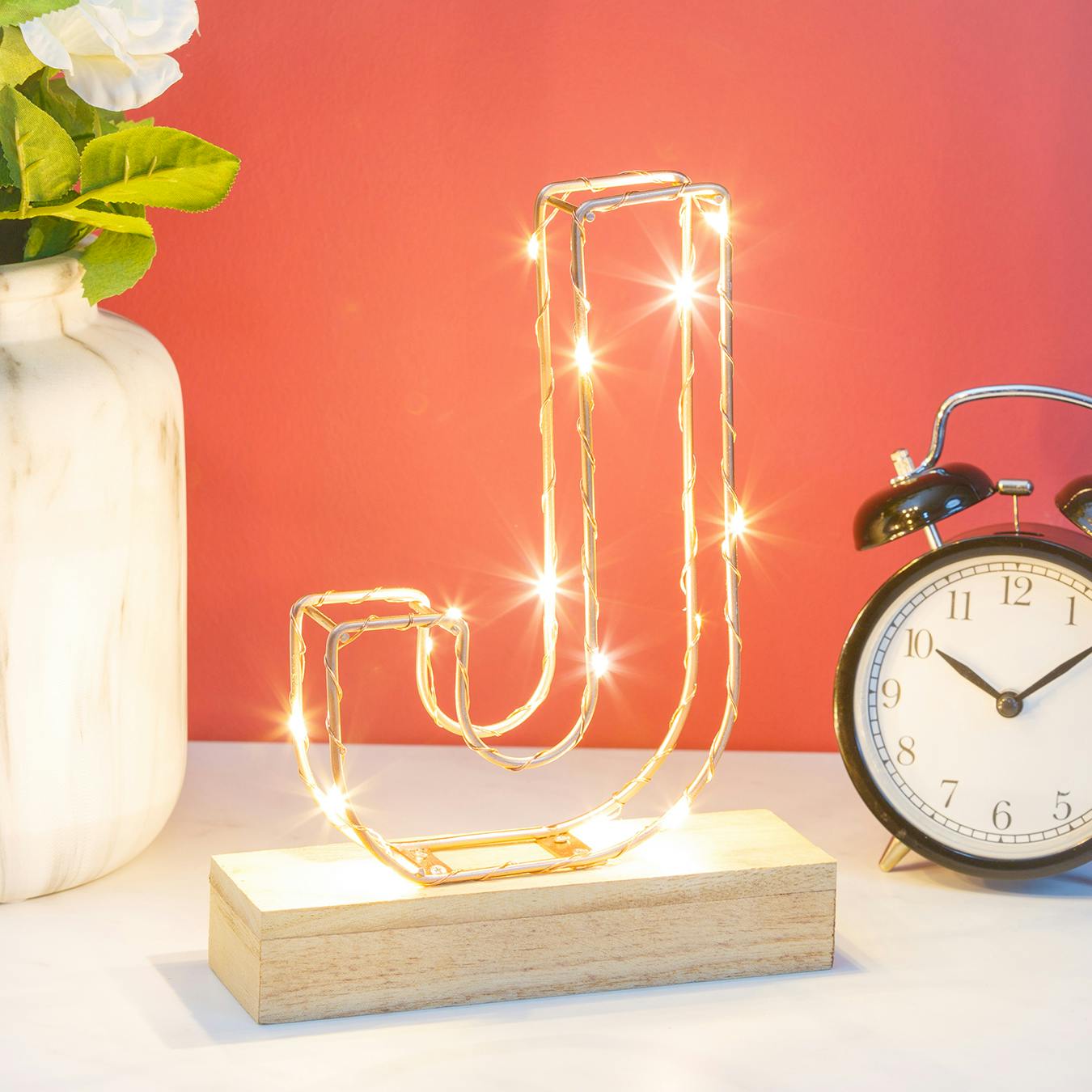 LED Letter Light - Initial J by Echo Three - Fy