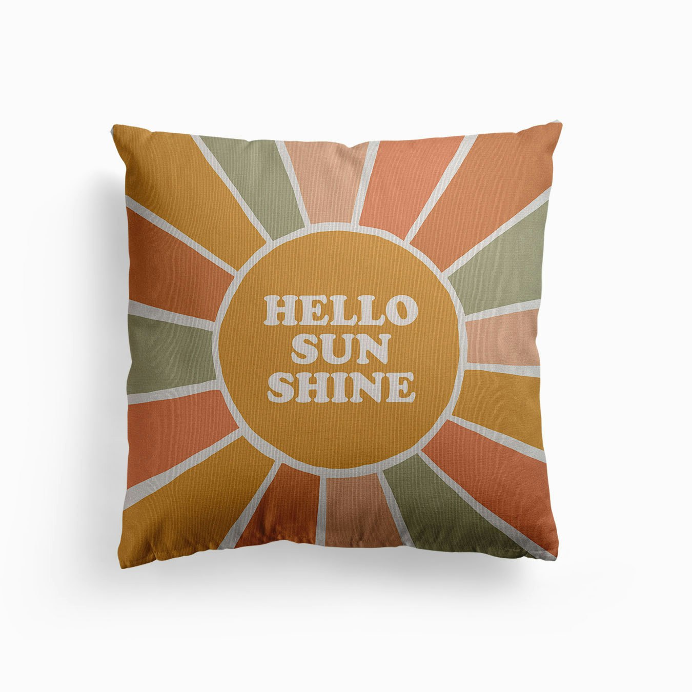 Hello Sunshine Canvas Cushion by Gagica Contra - Fy