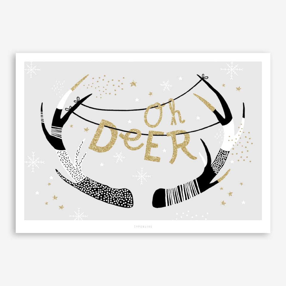 Oh Deer Greetings Card By Type Alive Fy