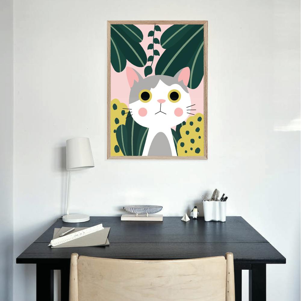 Jungle Cat Art Print by Karin Bijlsma - Fy