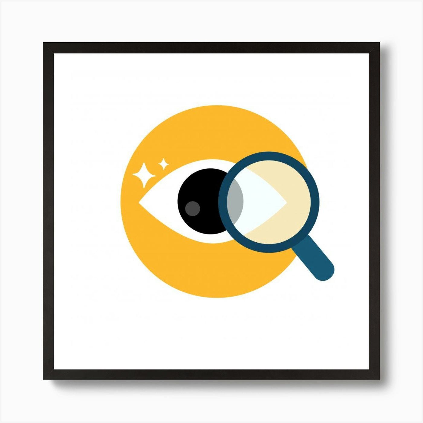Magnifying Glass Art Print By Dija Design Fy