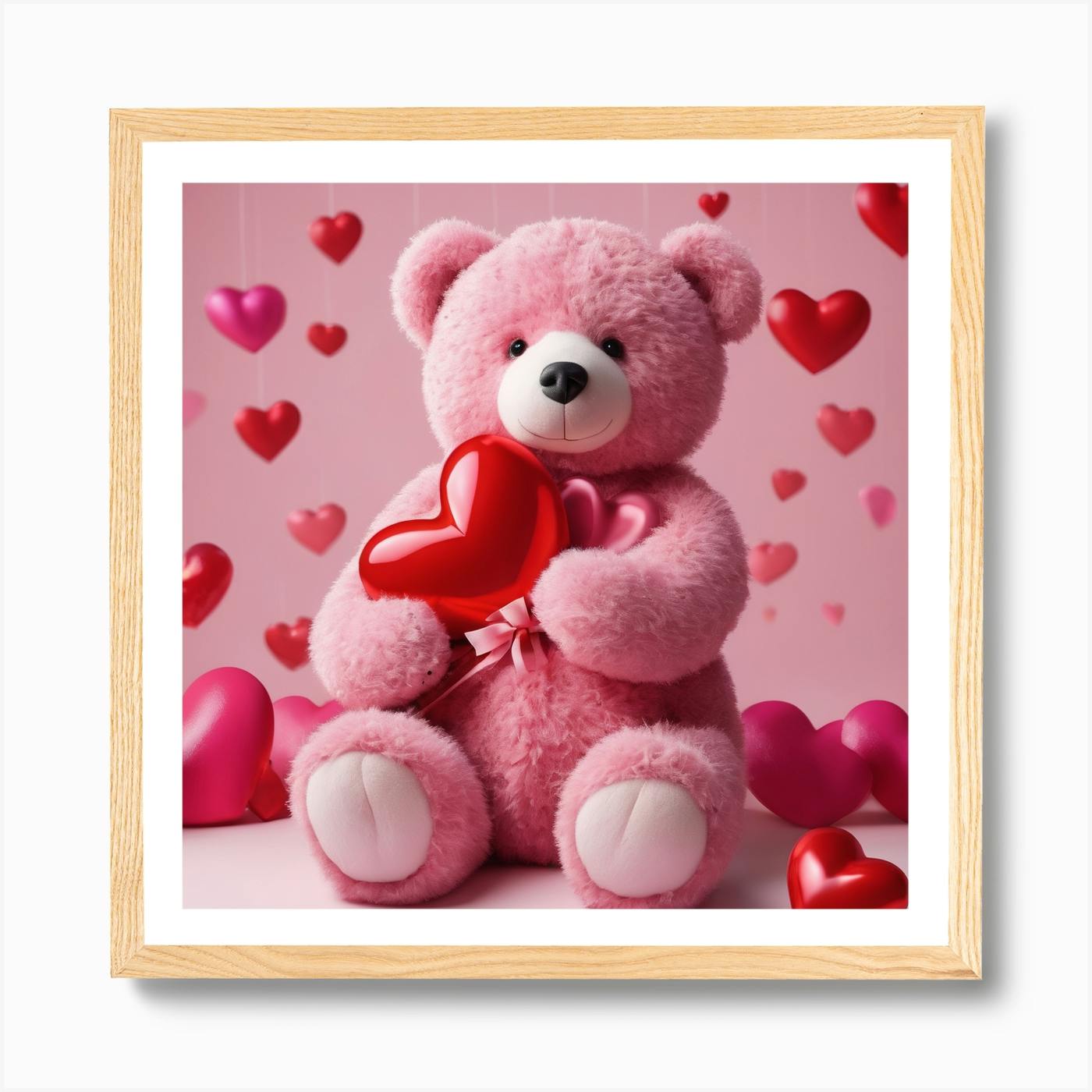 Teddy Bear Love Art Print
