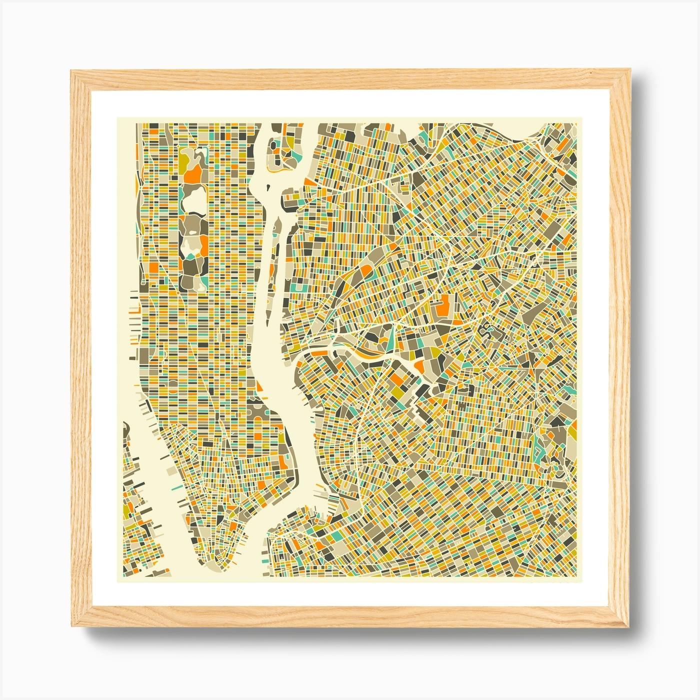 New York Map Art Print by Jazzberry Blue - Fy