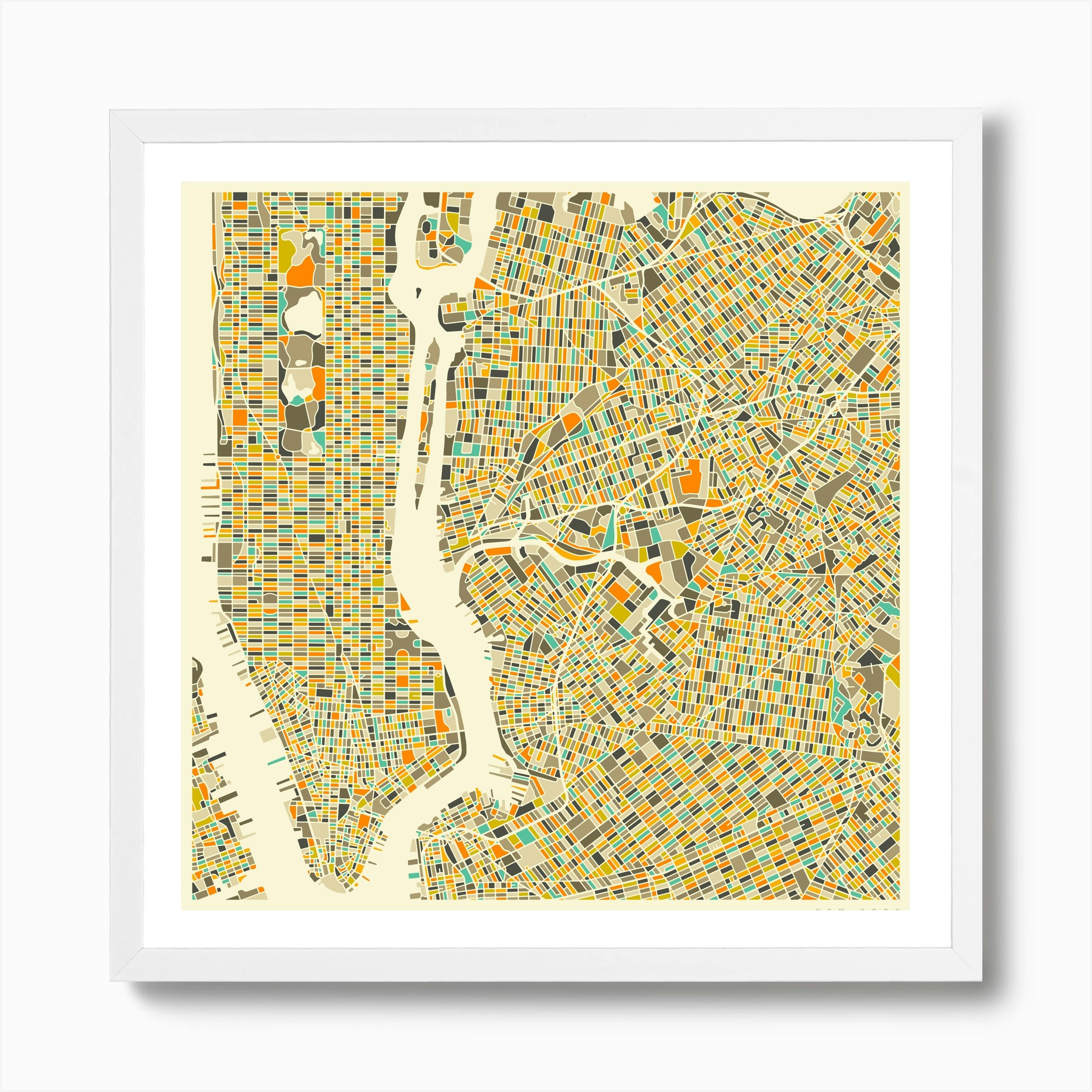 New York Map Art Print by Jazzberry Blue - Fy