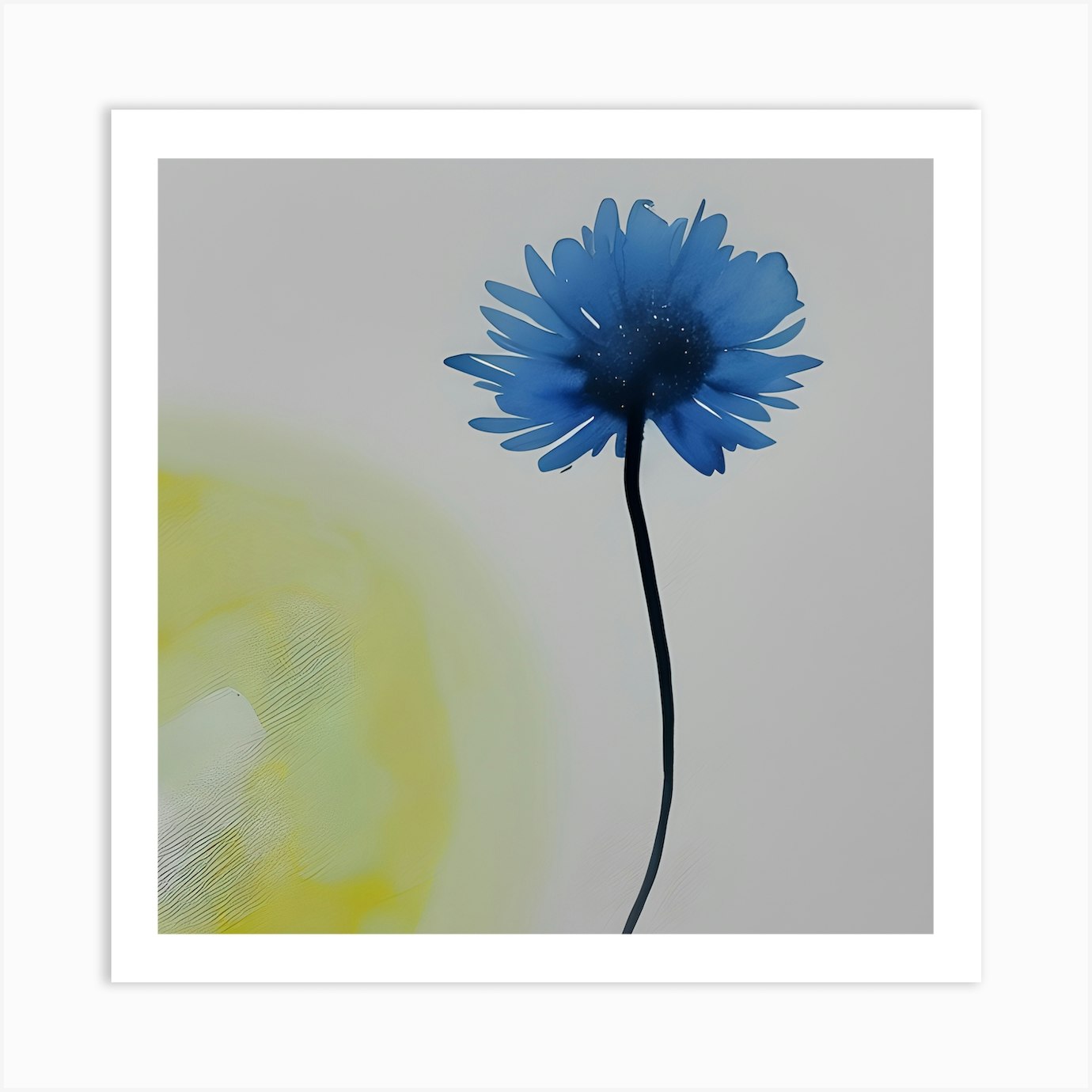Blue Flower Art Print By Innerworks Fy