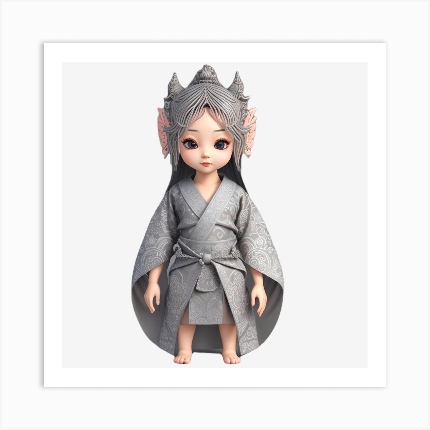 Kawaii Doll Art Print by Genky - Fy