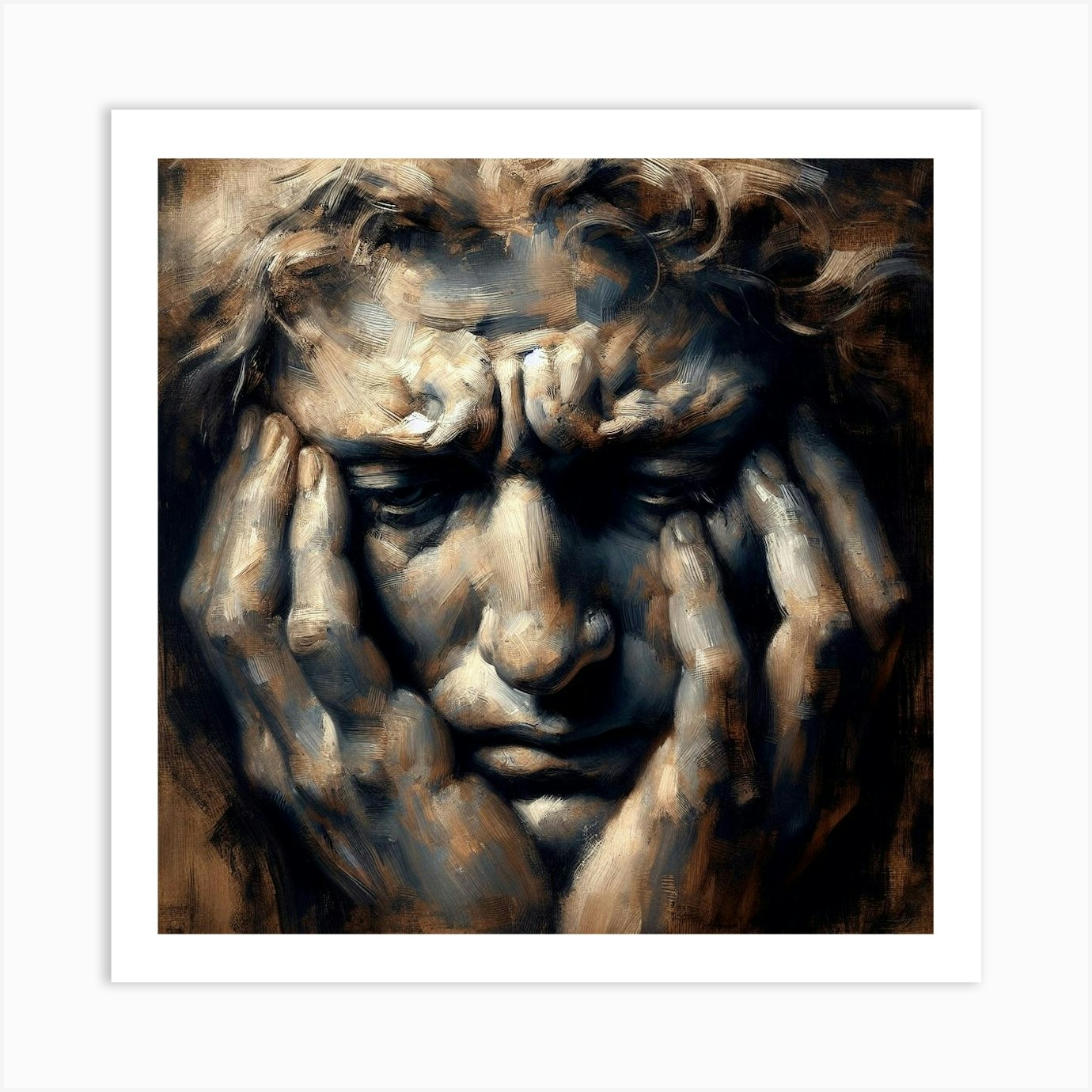Pain And Sorrow Art Print by Peanut - Fy Pain And Sorrow Art Print by Peanut - Fy