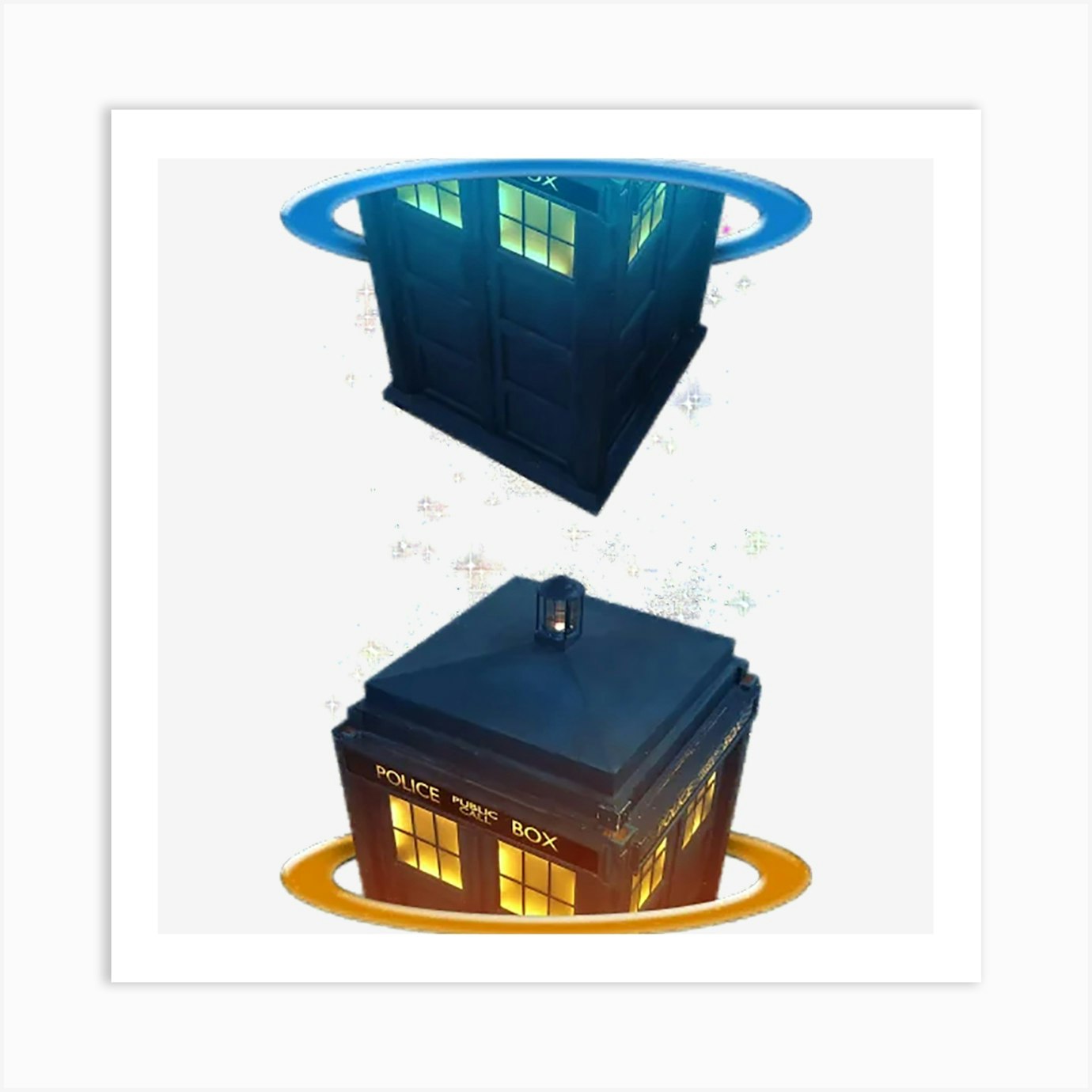 Tardis Portal Art Print by RekaStore - Fy