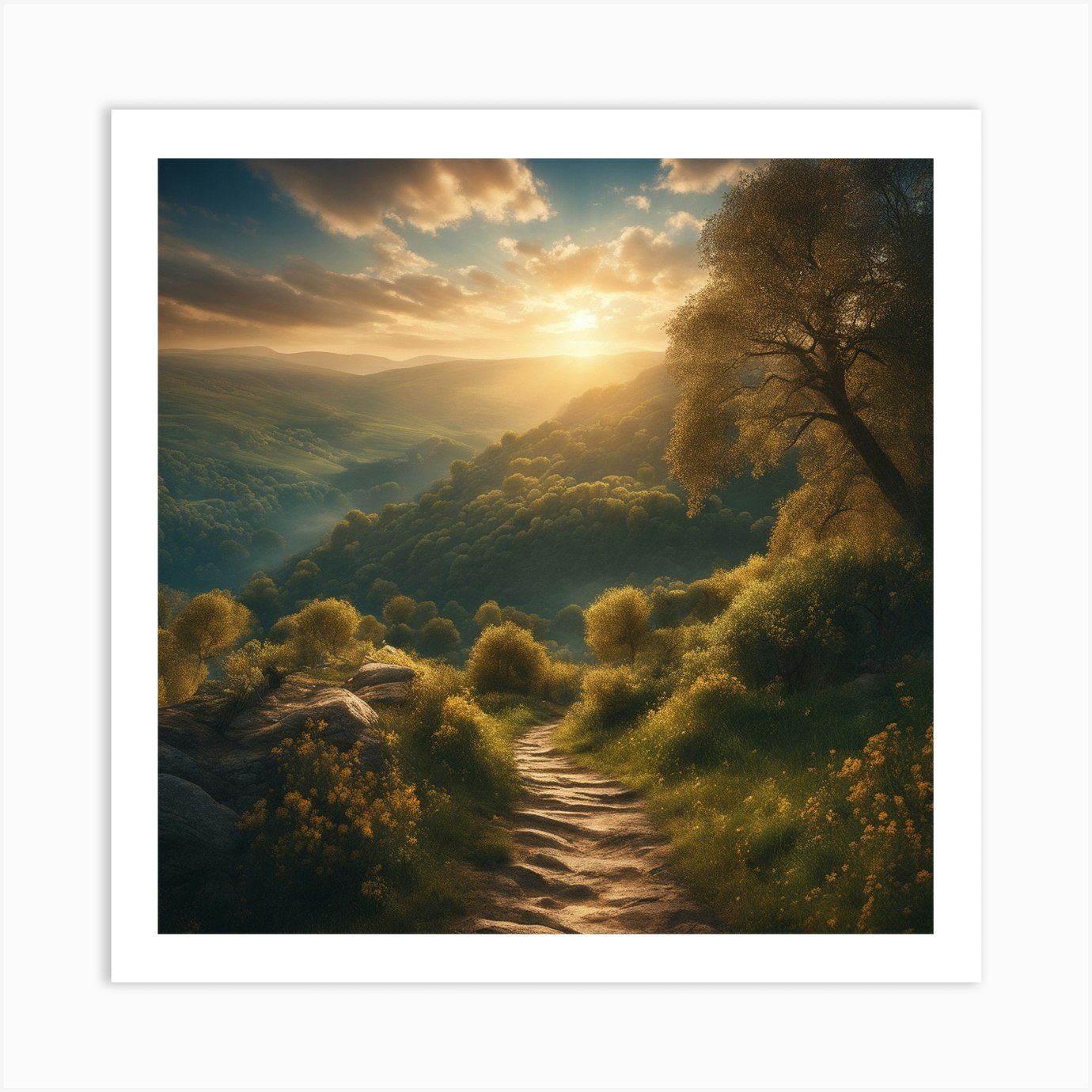 Path To The Sun Art Print by ِKOLSHY - Fy
