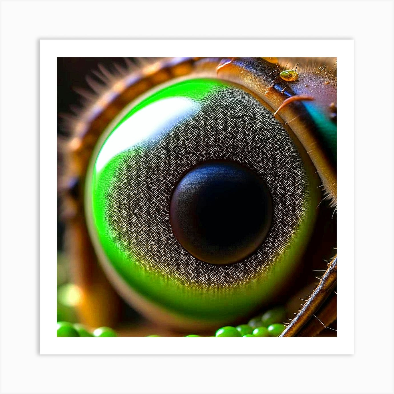 Bug'S Eye Art Print by Genky - Fy
