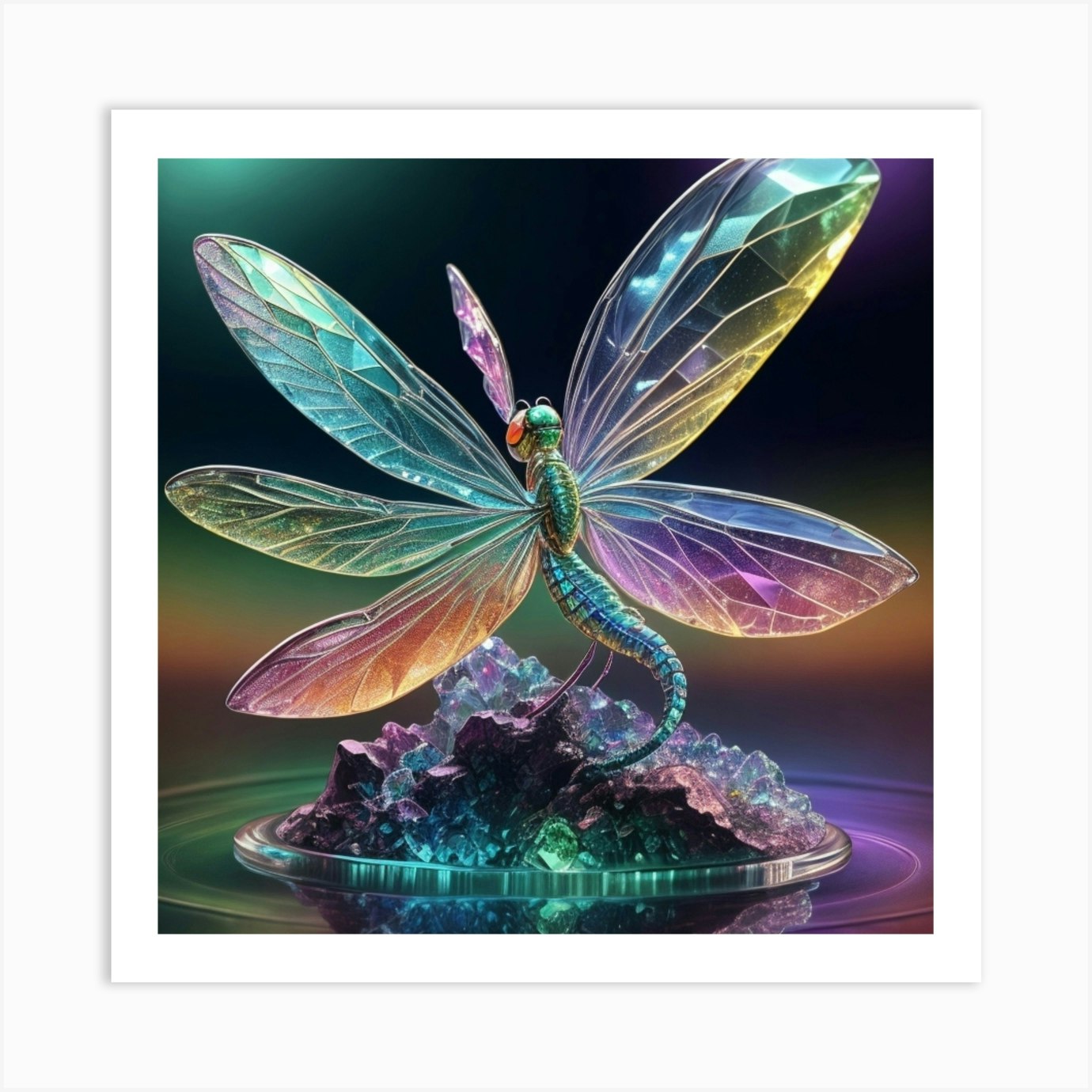 Dragonfly Art Print by Genky - Fy