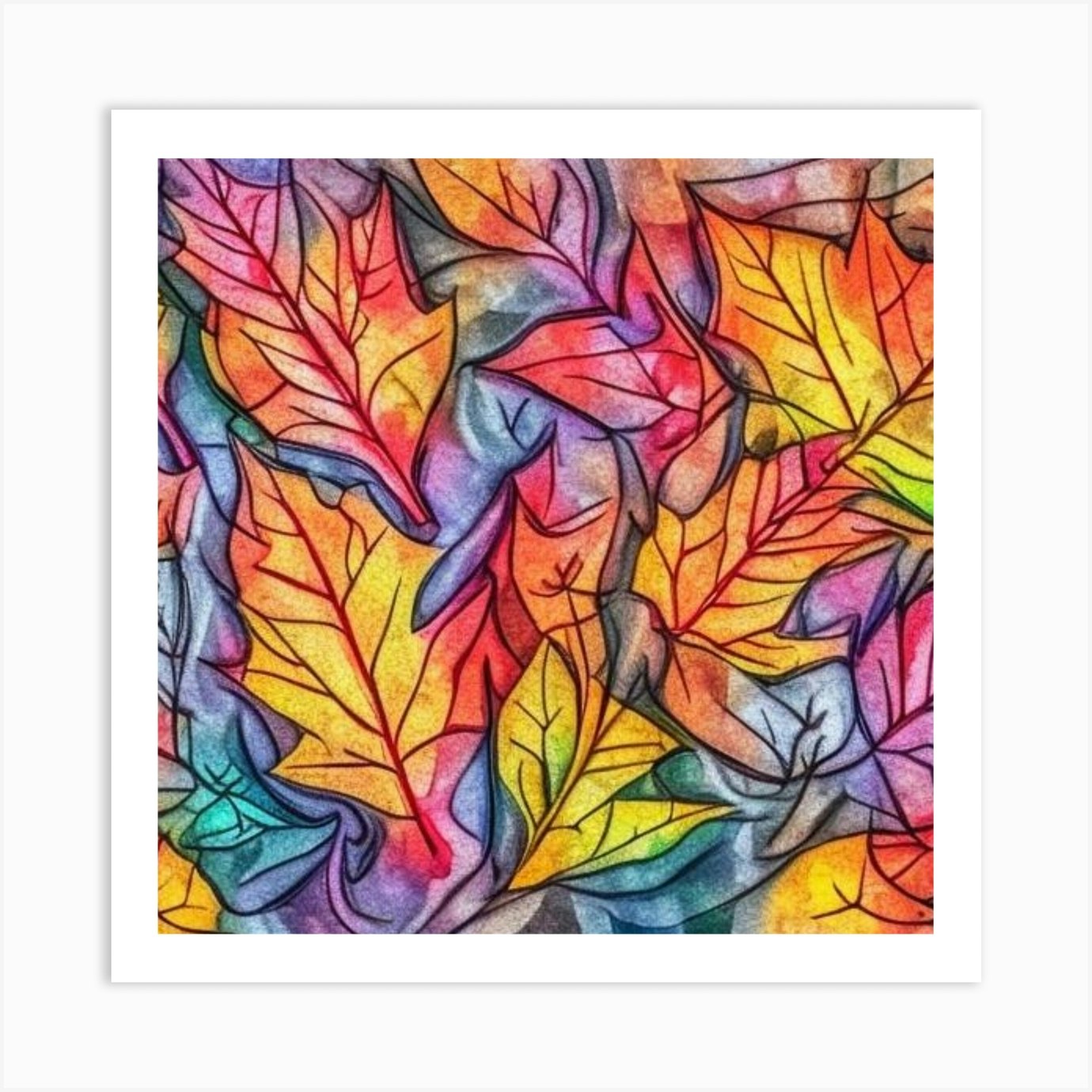 Autumn Leaves Art Print by Buggy - Fy