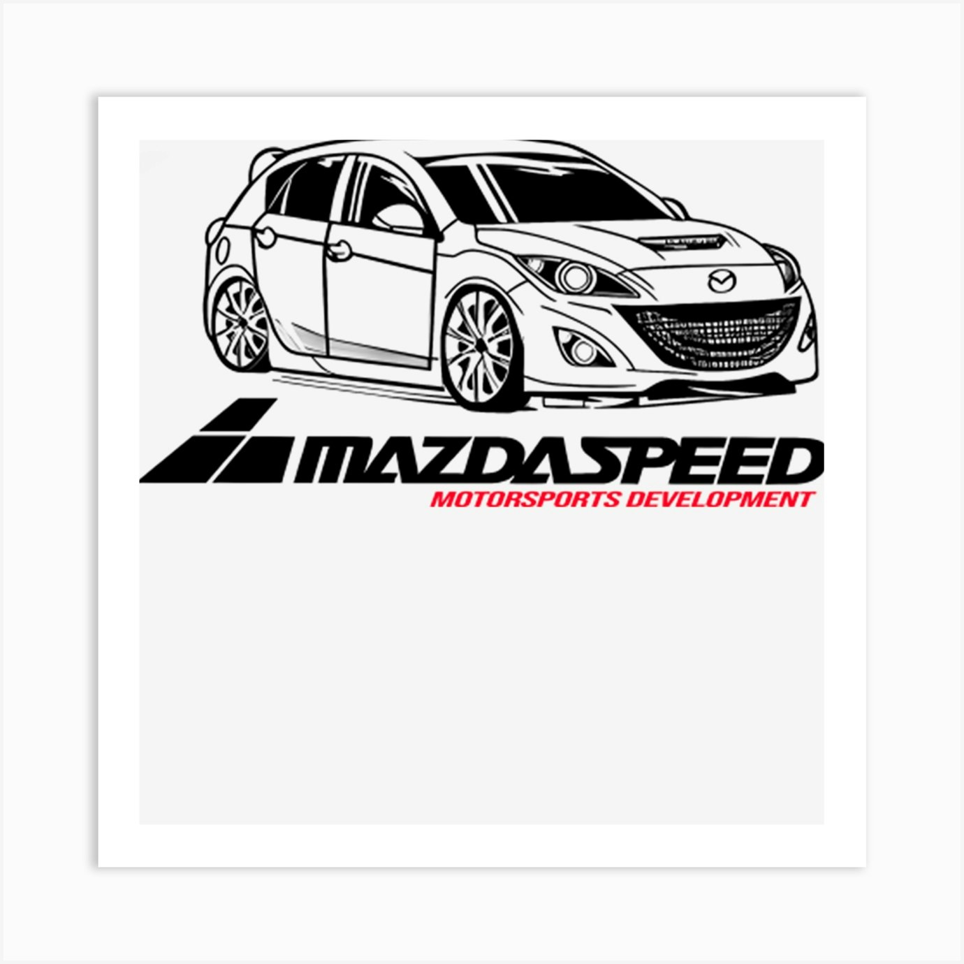 GR 035.Mazda Art Print by KieArt - Fy
