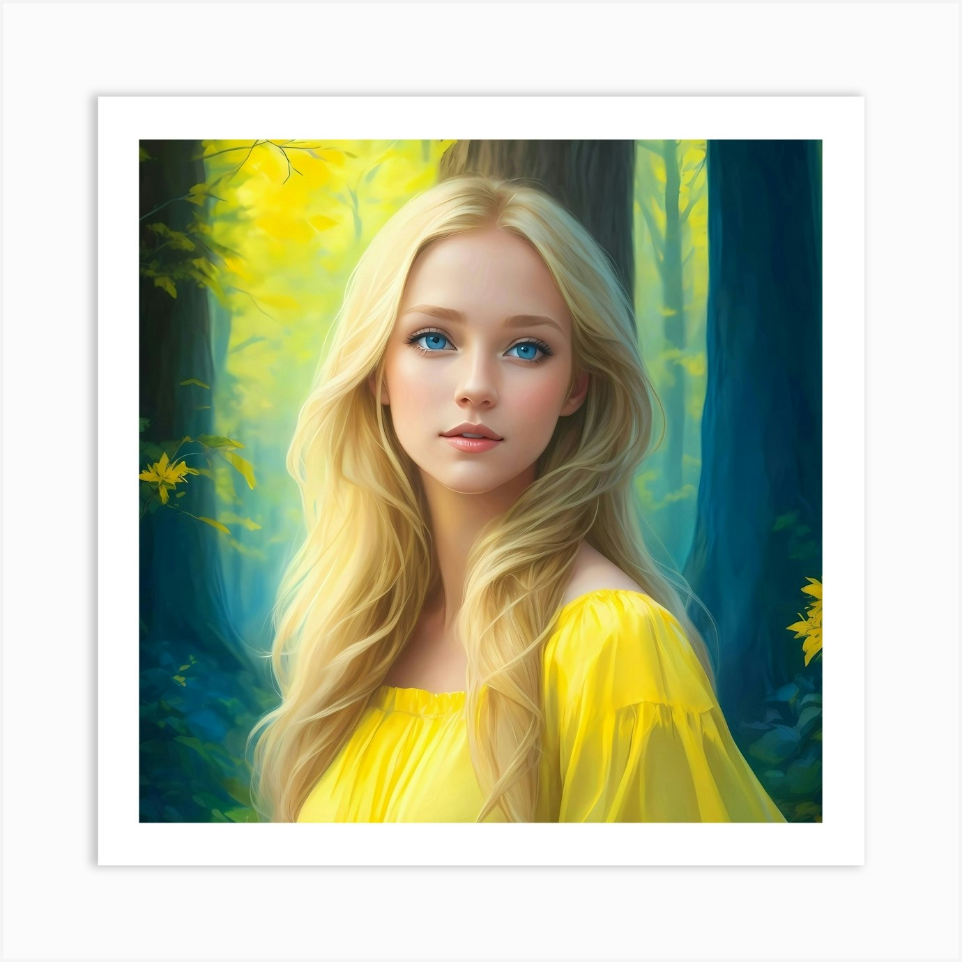 Golden Reverie Art Print by AICreativeArts - Fy
