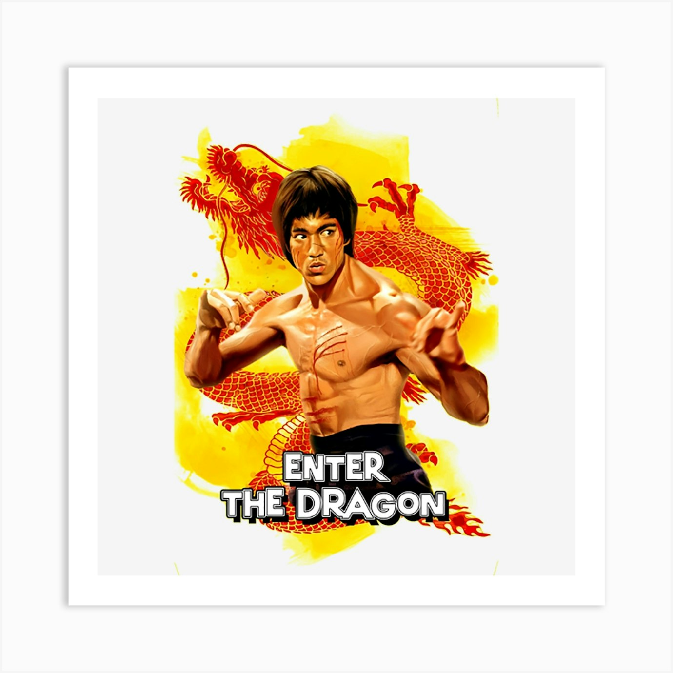 Enter the Dragon YL 002 2 Art Print by KieArt - Fy