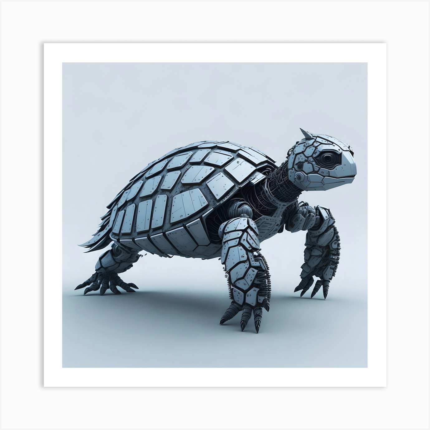 Robot Turtle Art Print by KarloCuris - Fy