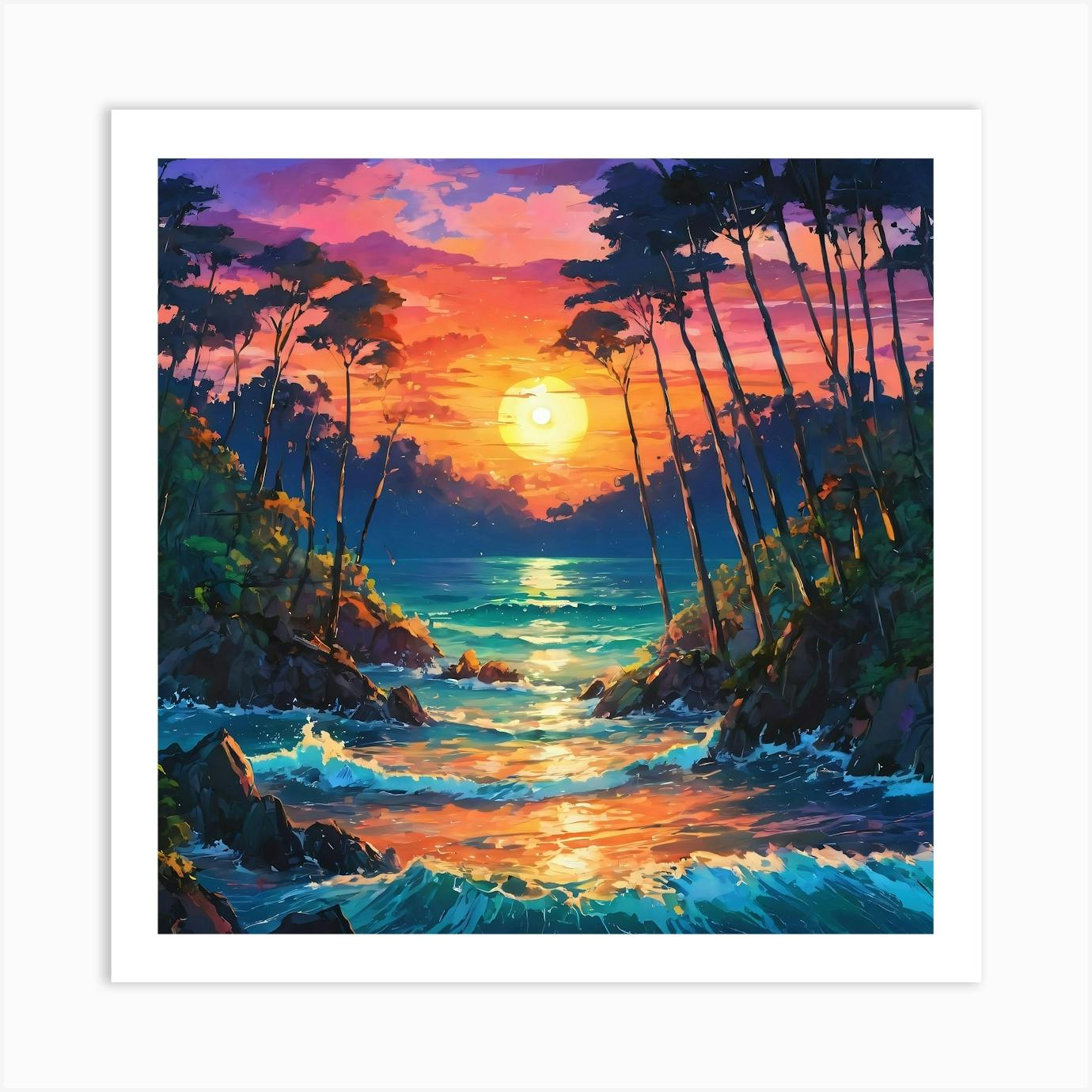 Sunset artwork store