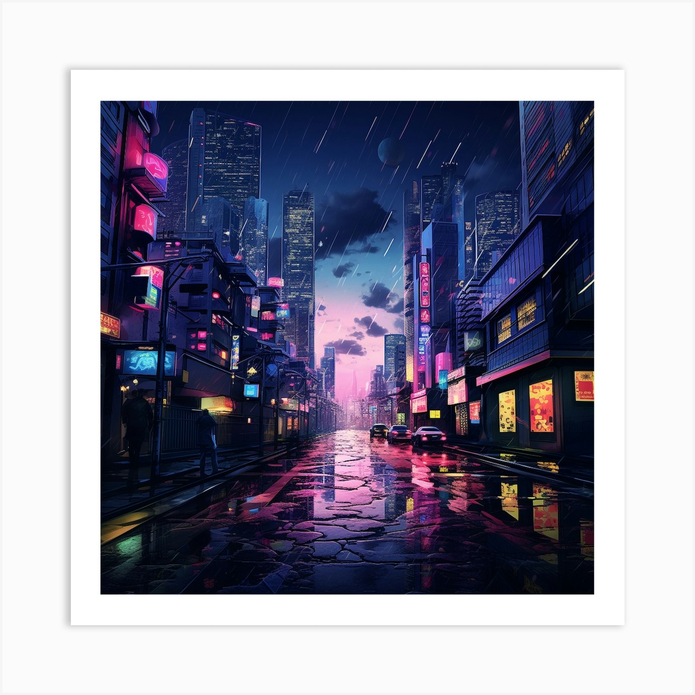 Cyborg City Art Print by MaineiacDesigns - Fy