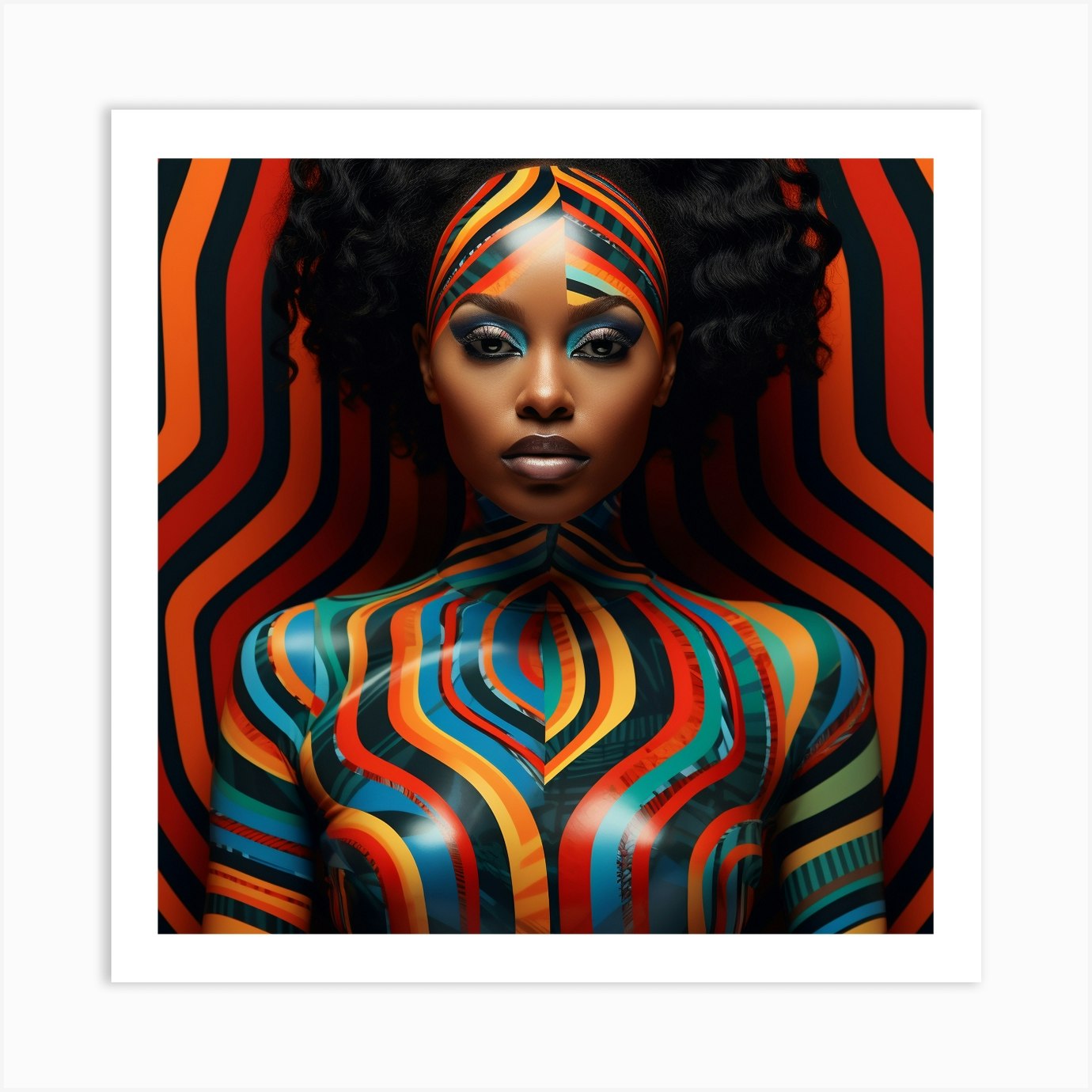 Afrofuturism Woman Art Print By Rzmtzkk Fy