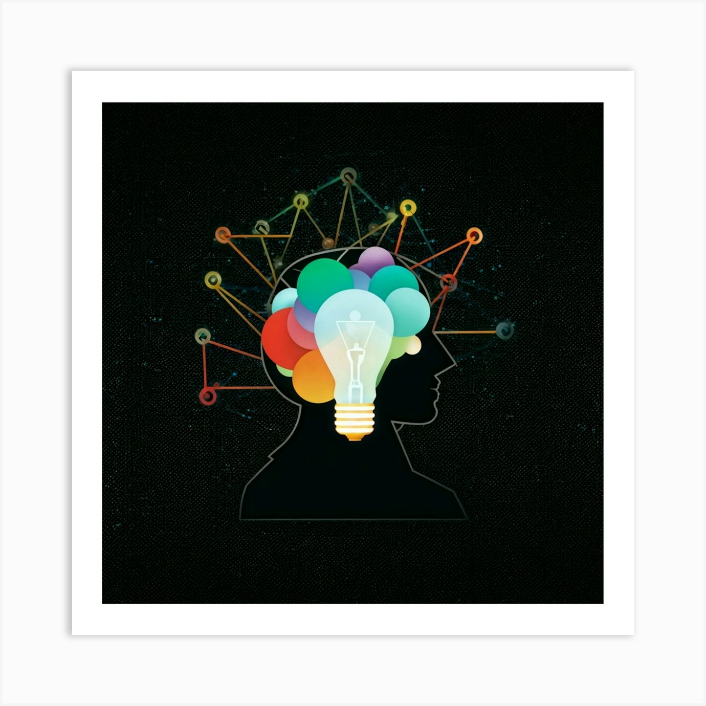 Creative Mind Art Print by Pat4U - Fy