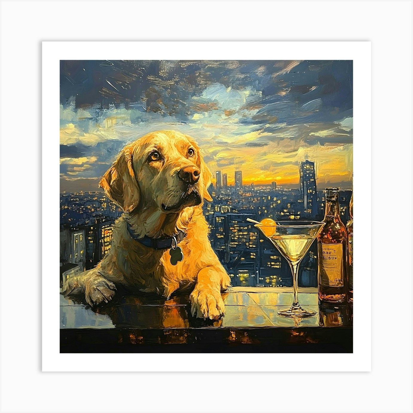 Whimsical Dogs 90 Art Print by S.K. Coghlan - Fy
