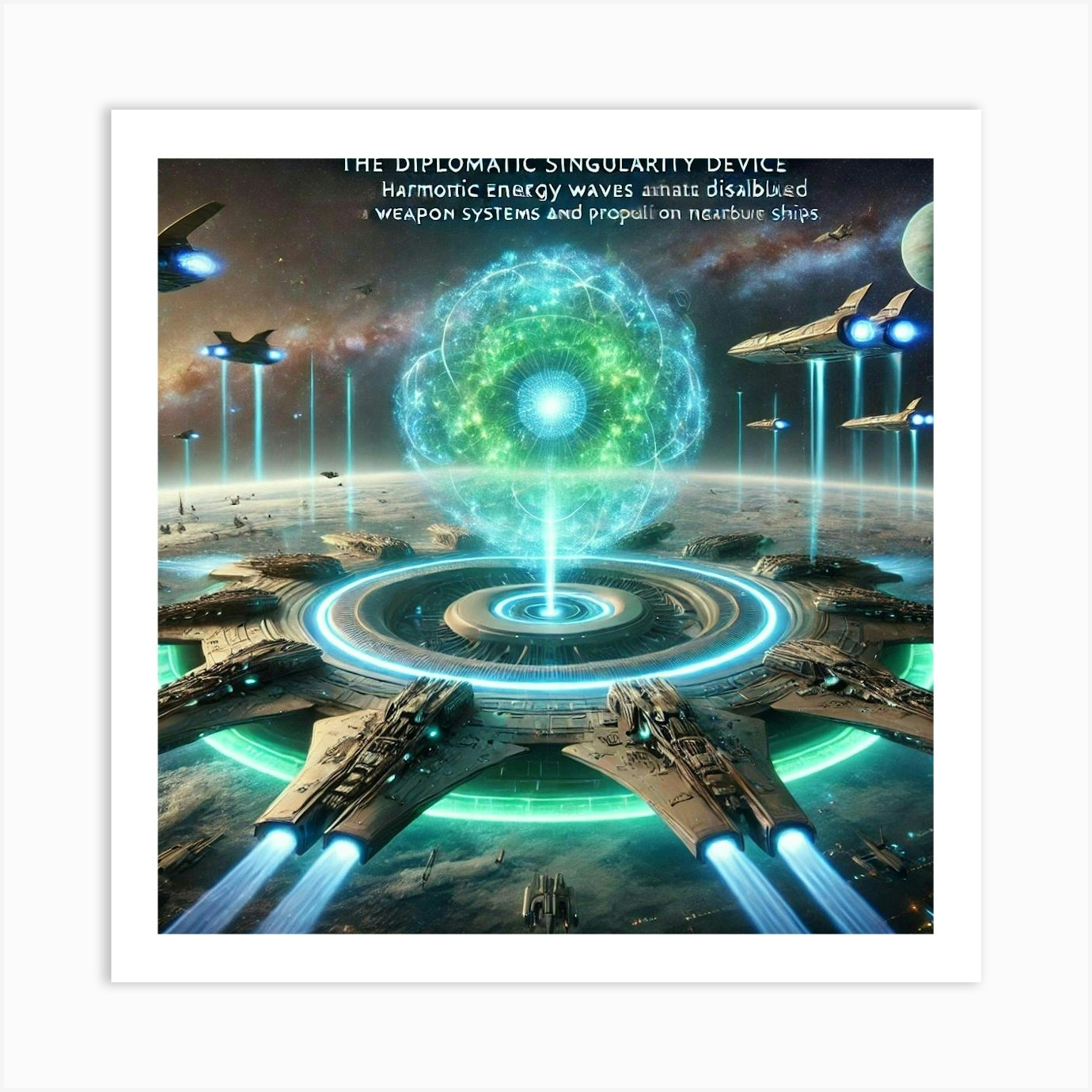 A Sci Fi Scene Diplomatic Singularity Device Disable Art Print by ...