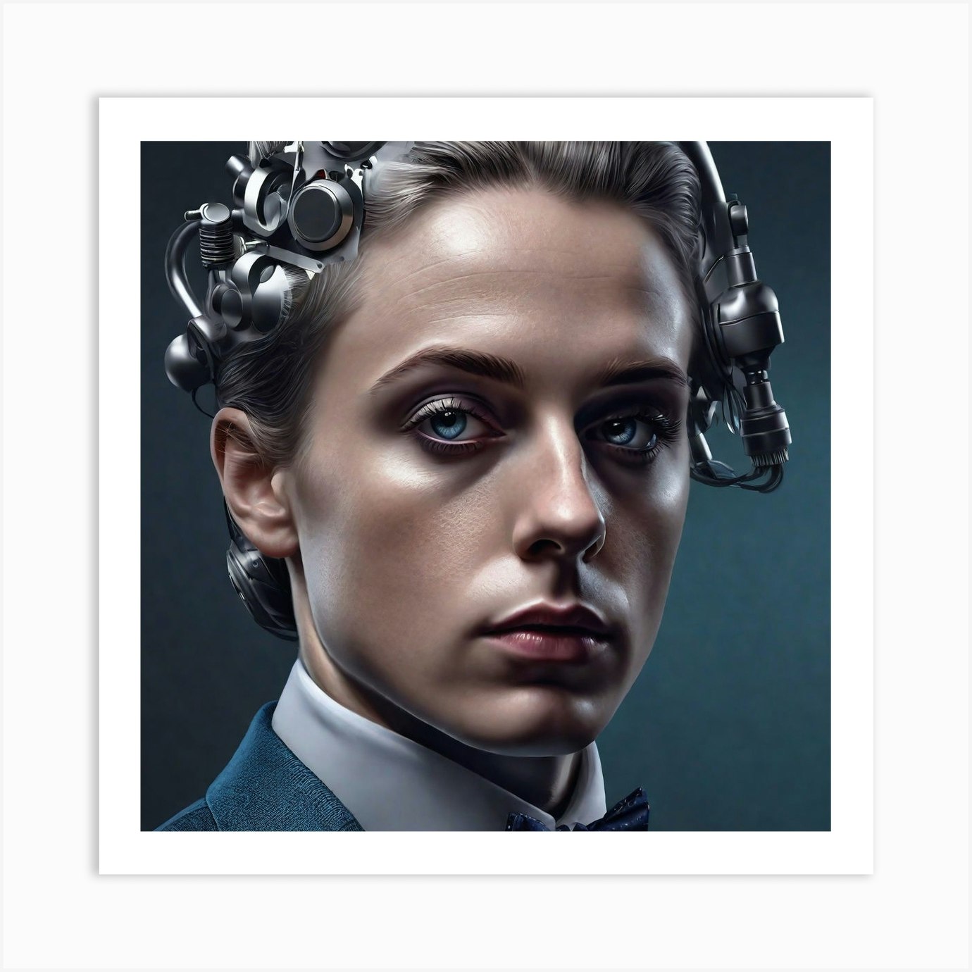 Young Woman In A Suit Art Print By Artfulexplorer Fy