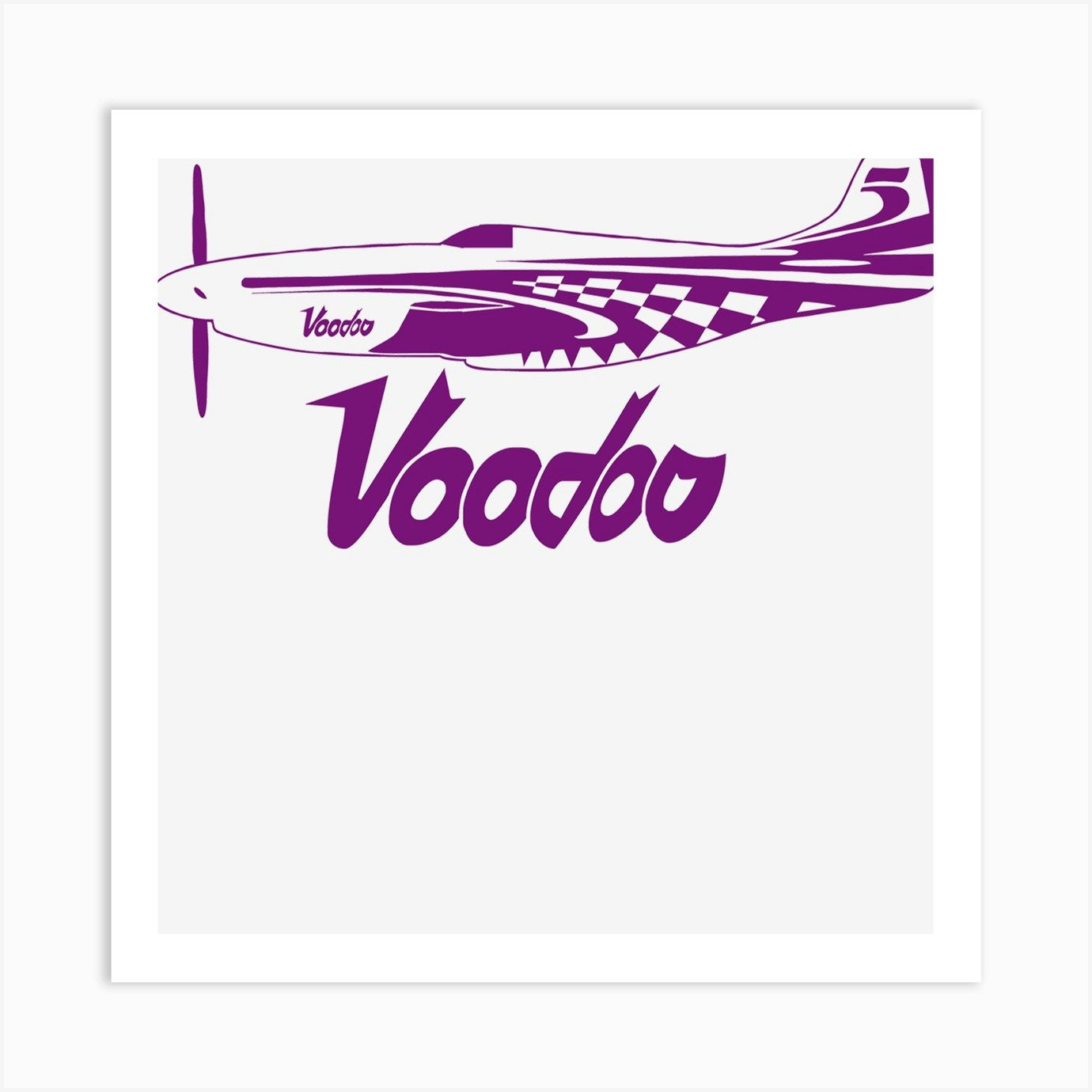 Voodoo P 51 Mustang Race 5 Reno Air Racer Decal Merlin Air Racing Art ...