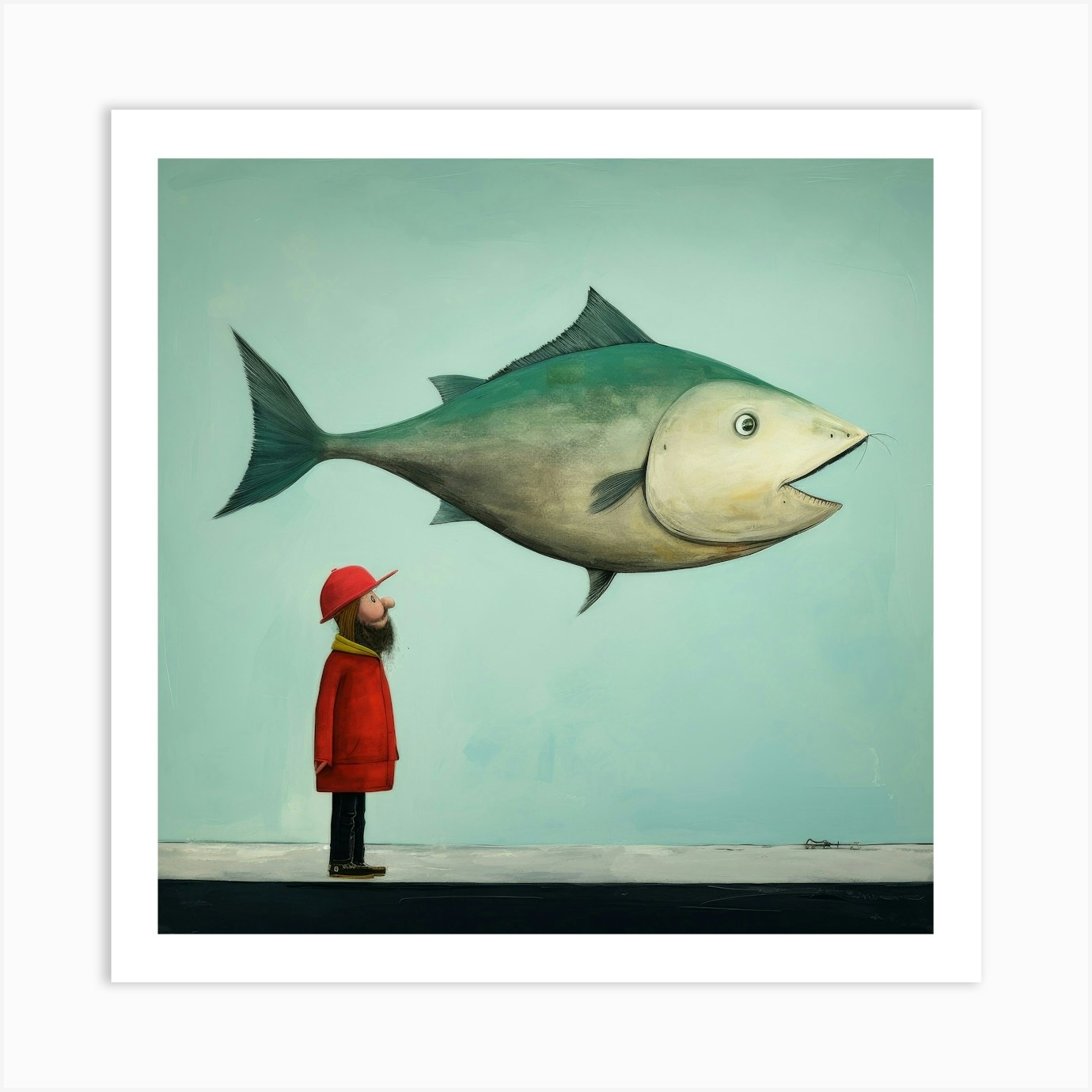 Haddock 2 Art Print by Aloke Design - Fy