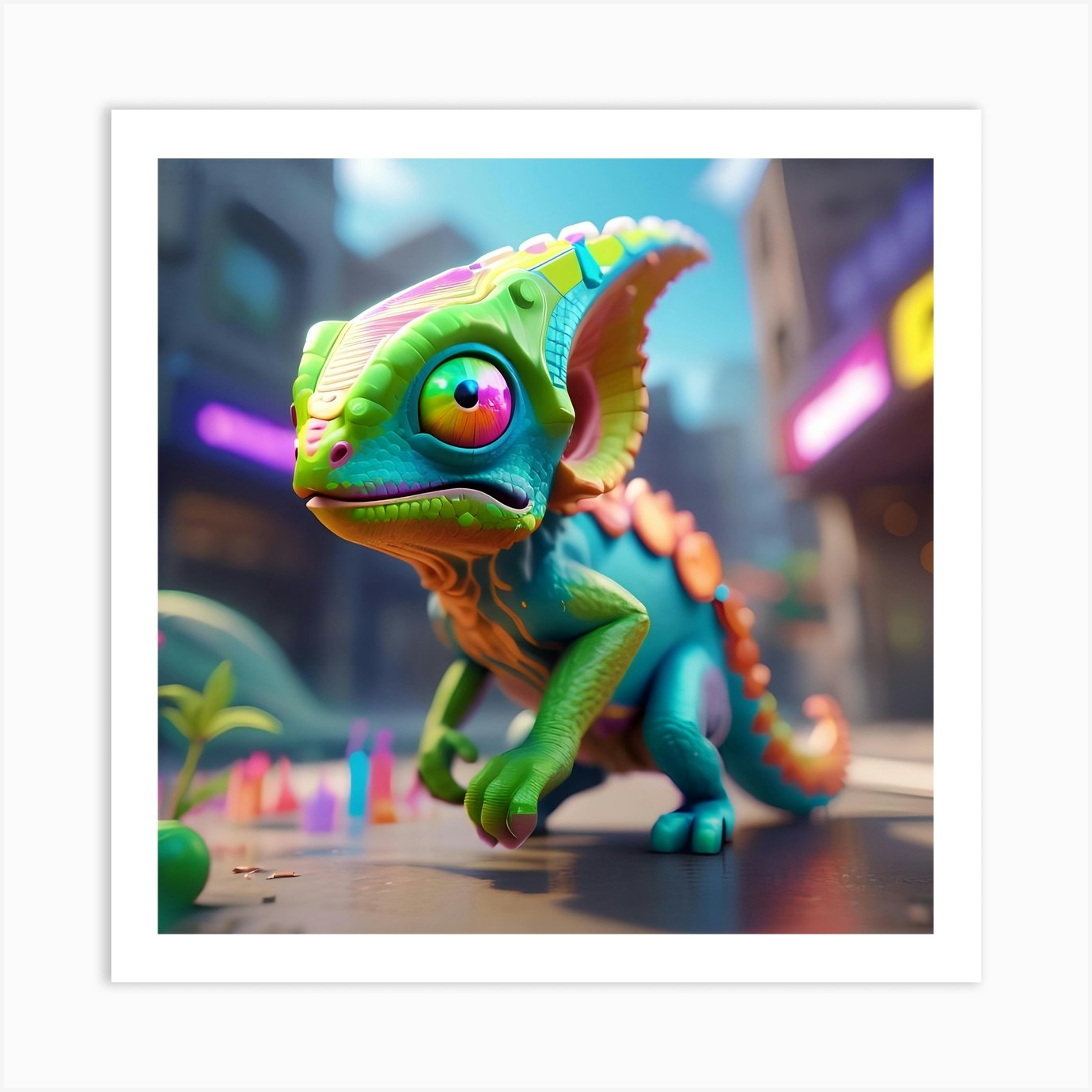 Lizard 2 Art Print by Genky - Fy