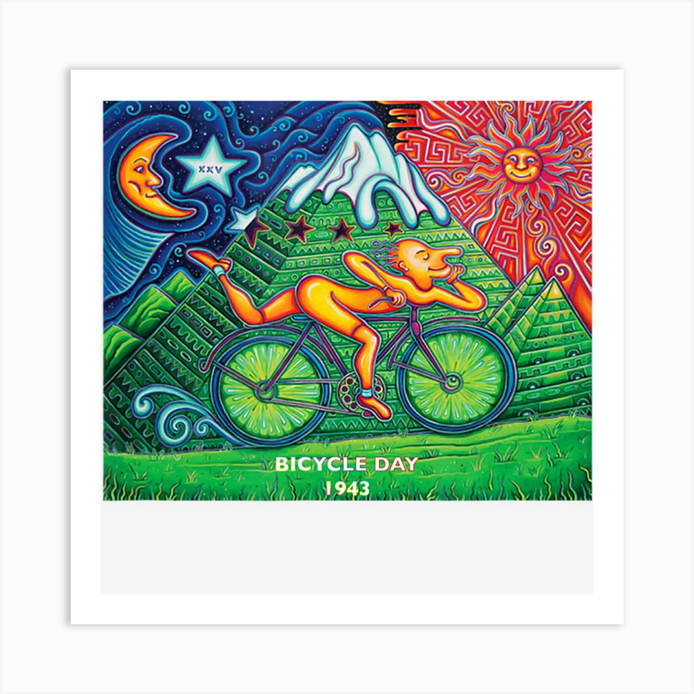 Bicycle Day 1943 Lsd Creator Acid Trip Art Print by MashArt - Fy