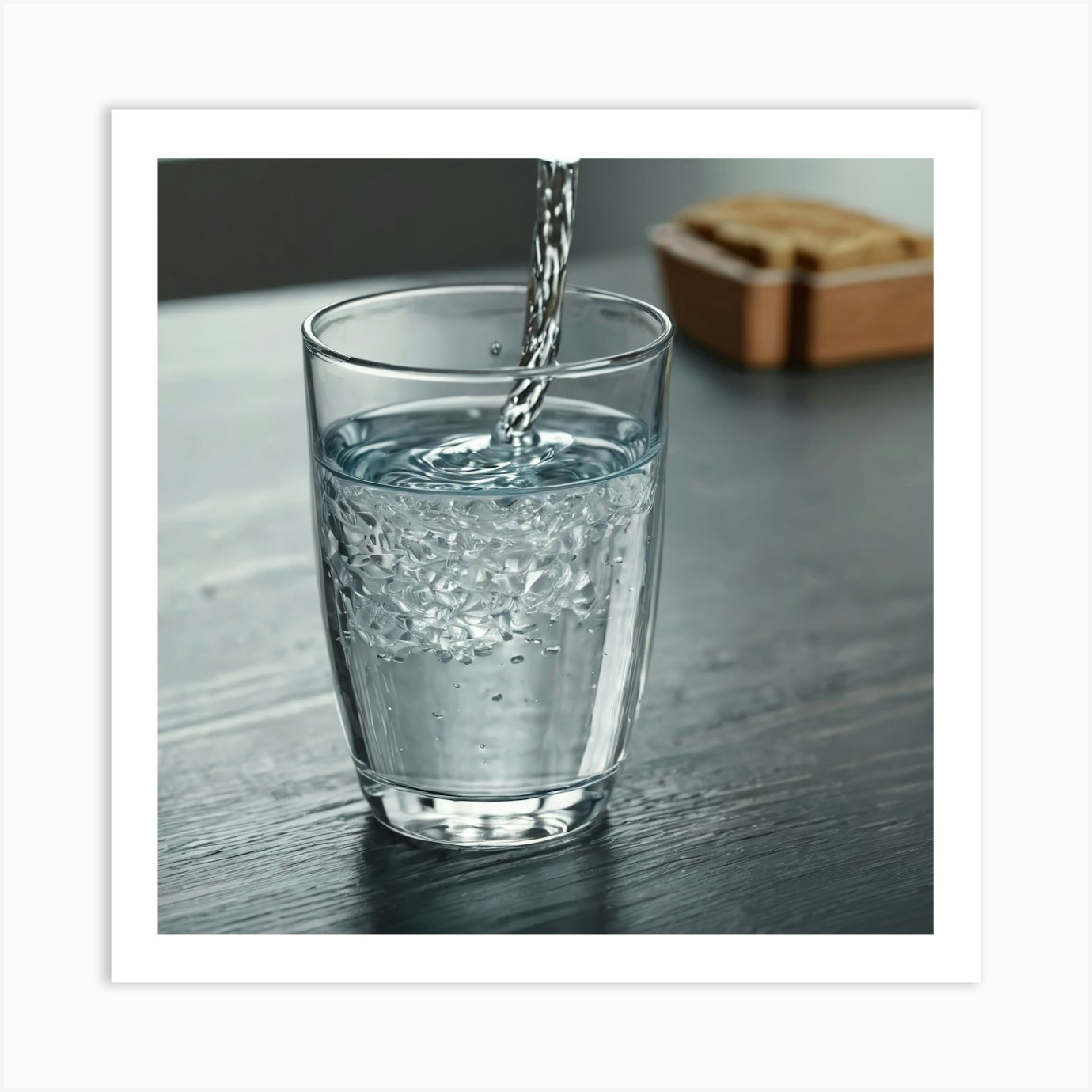 Glass Of Water Art Print by Mahdi9 - Fy