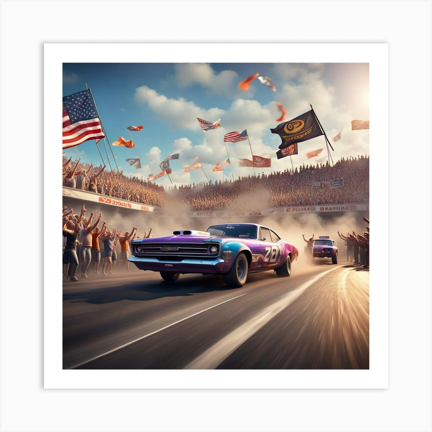 Drag Racing Art Print By Julesmevex Fy