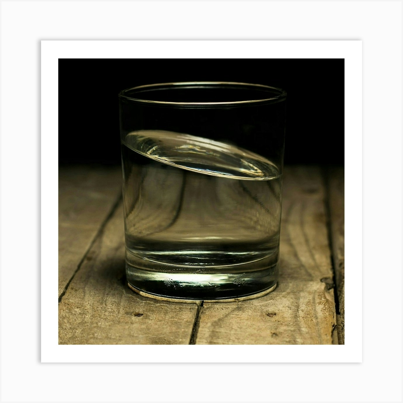 Glass Of Water Art Print by hattachmed - Fy
