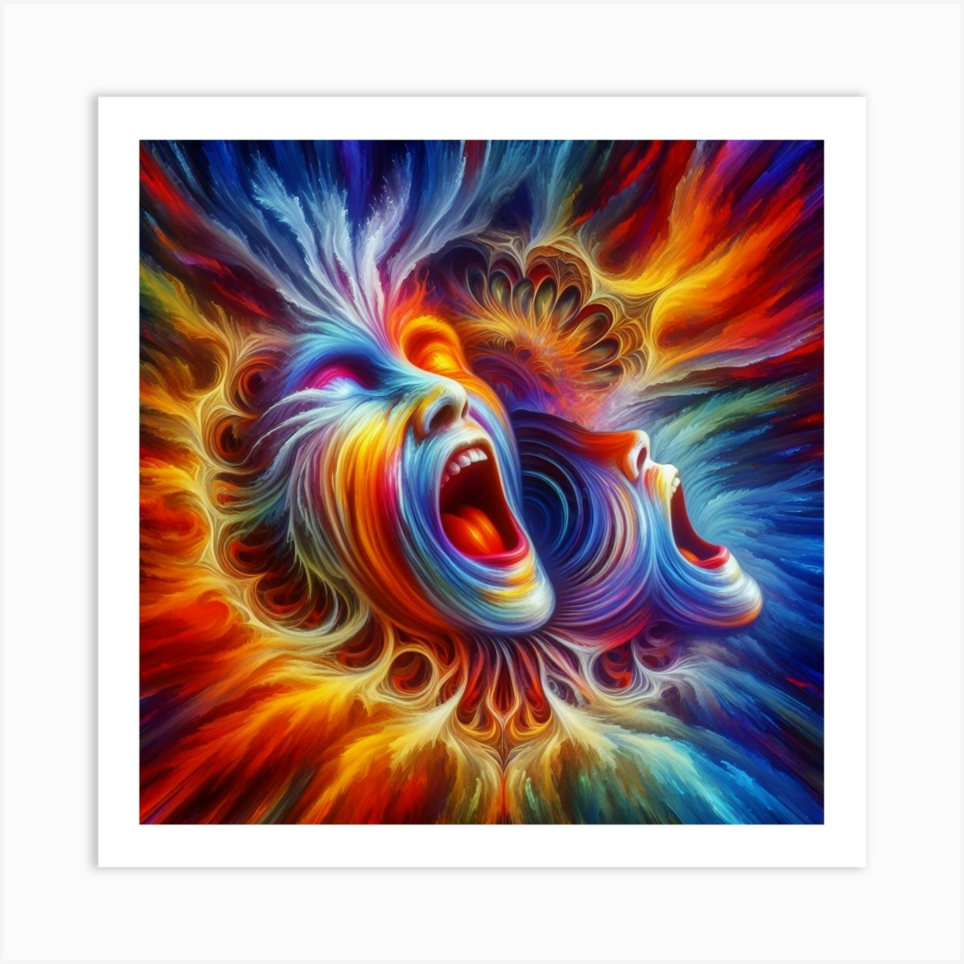 Scream Art Print by Fcuk Fibromyalgia - Fy