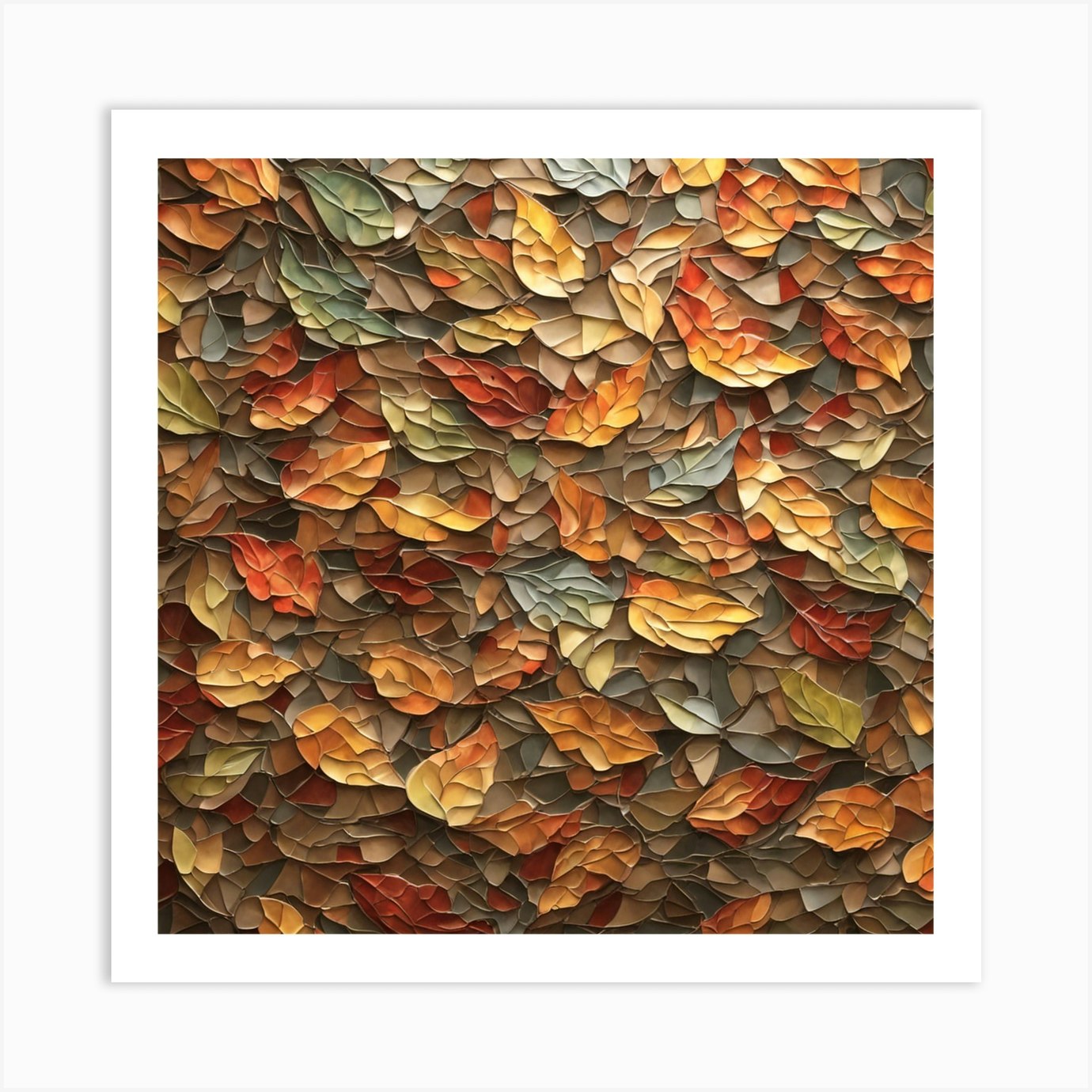Autumn Leaves Art Print by ARTE OUK - Fy