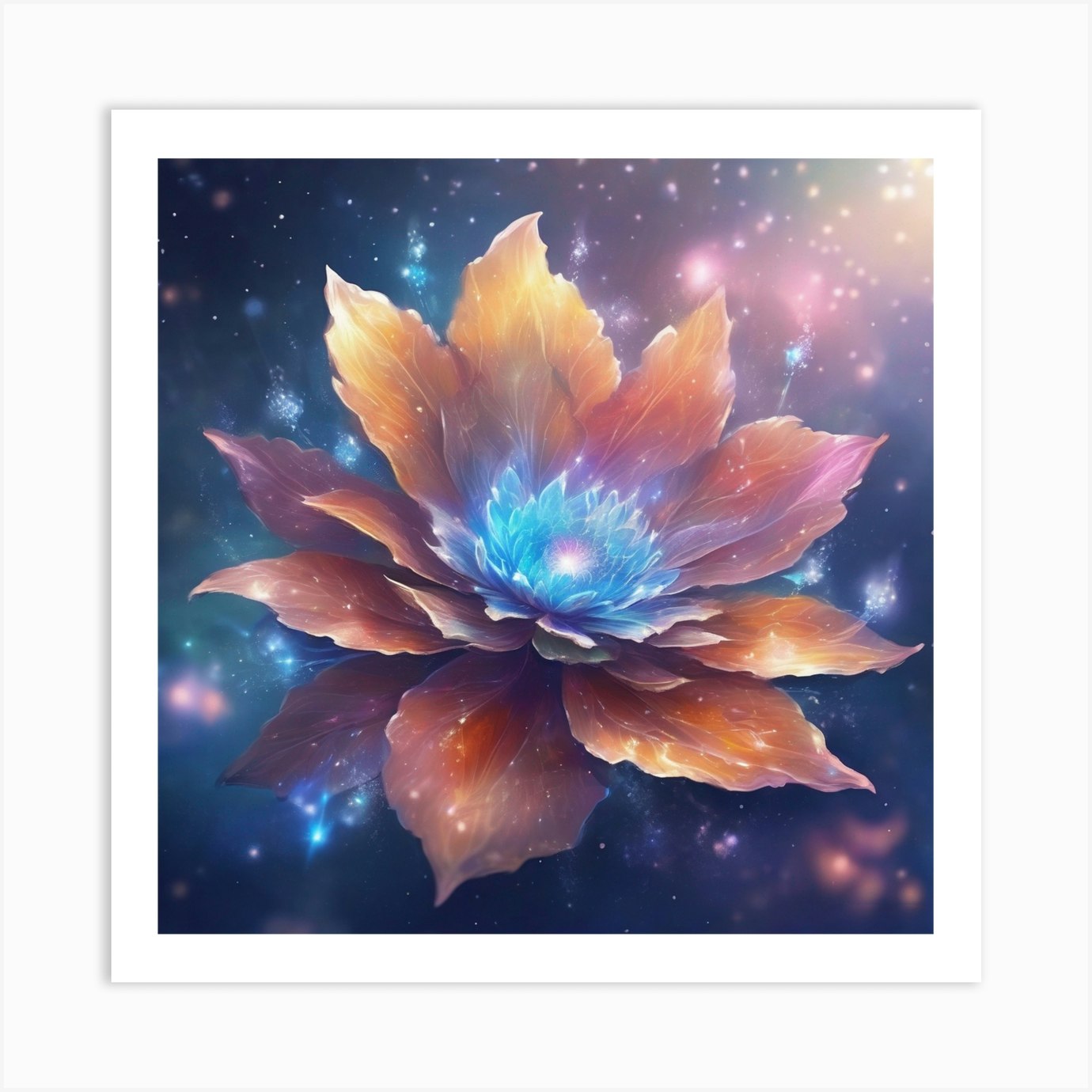 Lotus Flower 3 Art Print by Genky - Fy