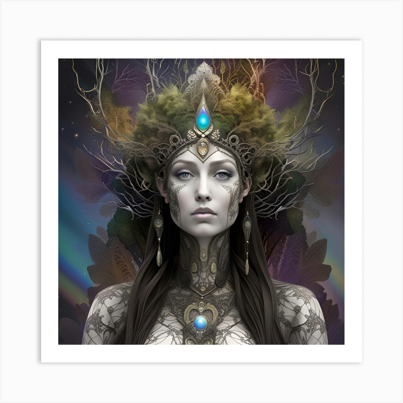 Druid Art Print By Magical Arts Realm Fy