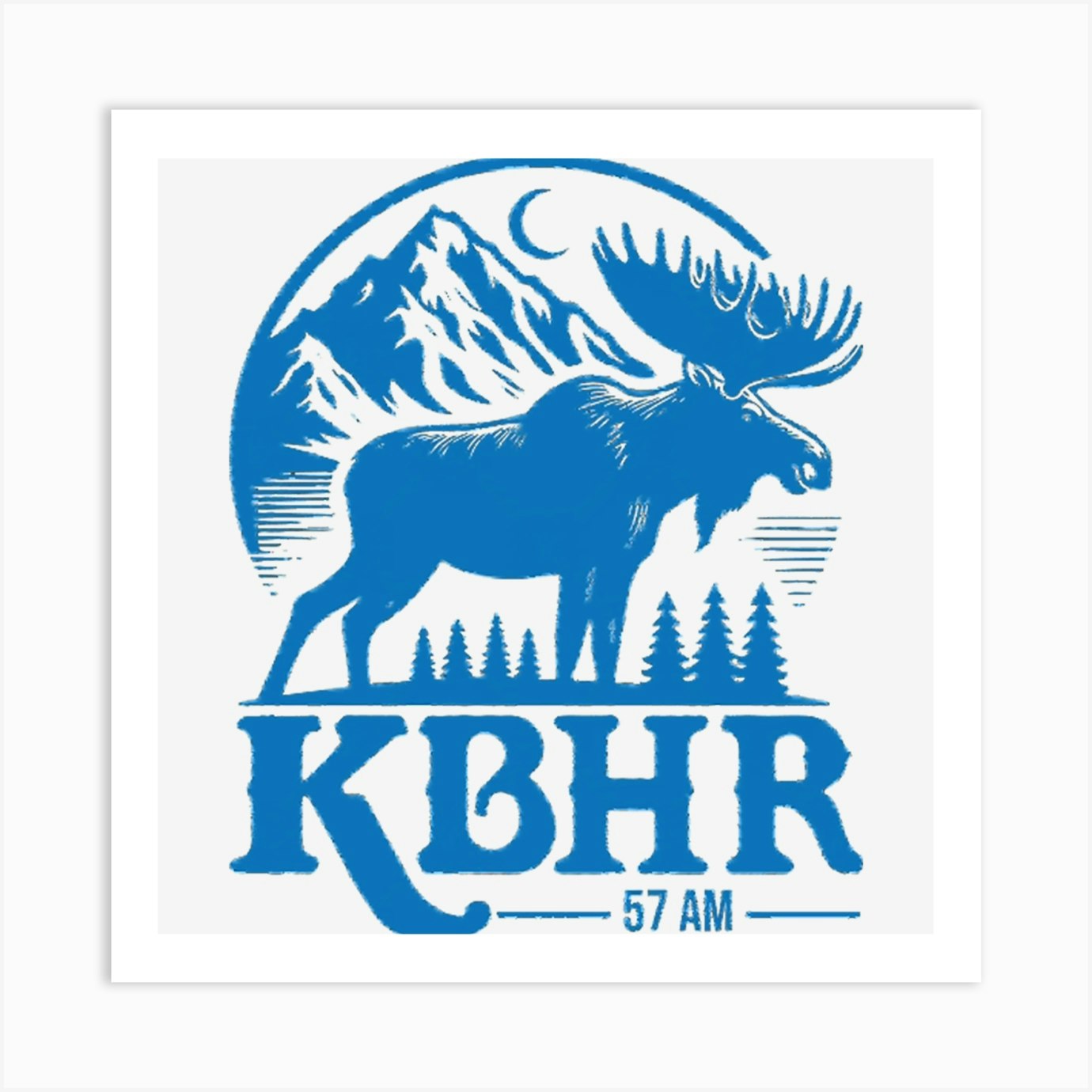Kbhr 57 Am Northern Exposure Radio Station Art Print by RekaStore - Fy