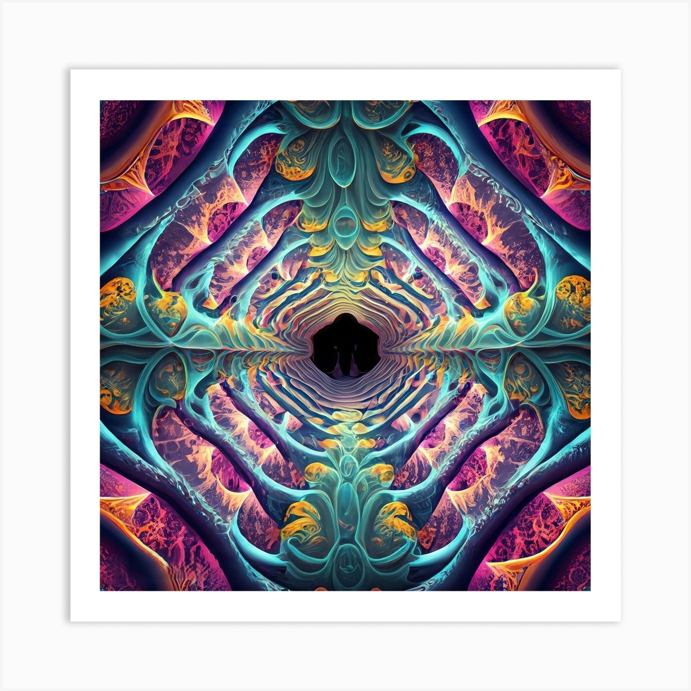 Psychedelic Art 2 Art Print by Genky - Fy
