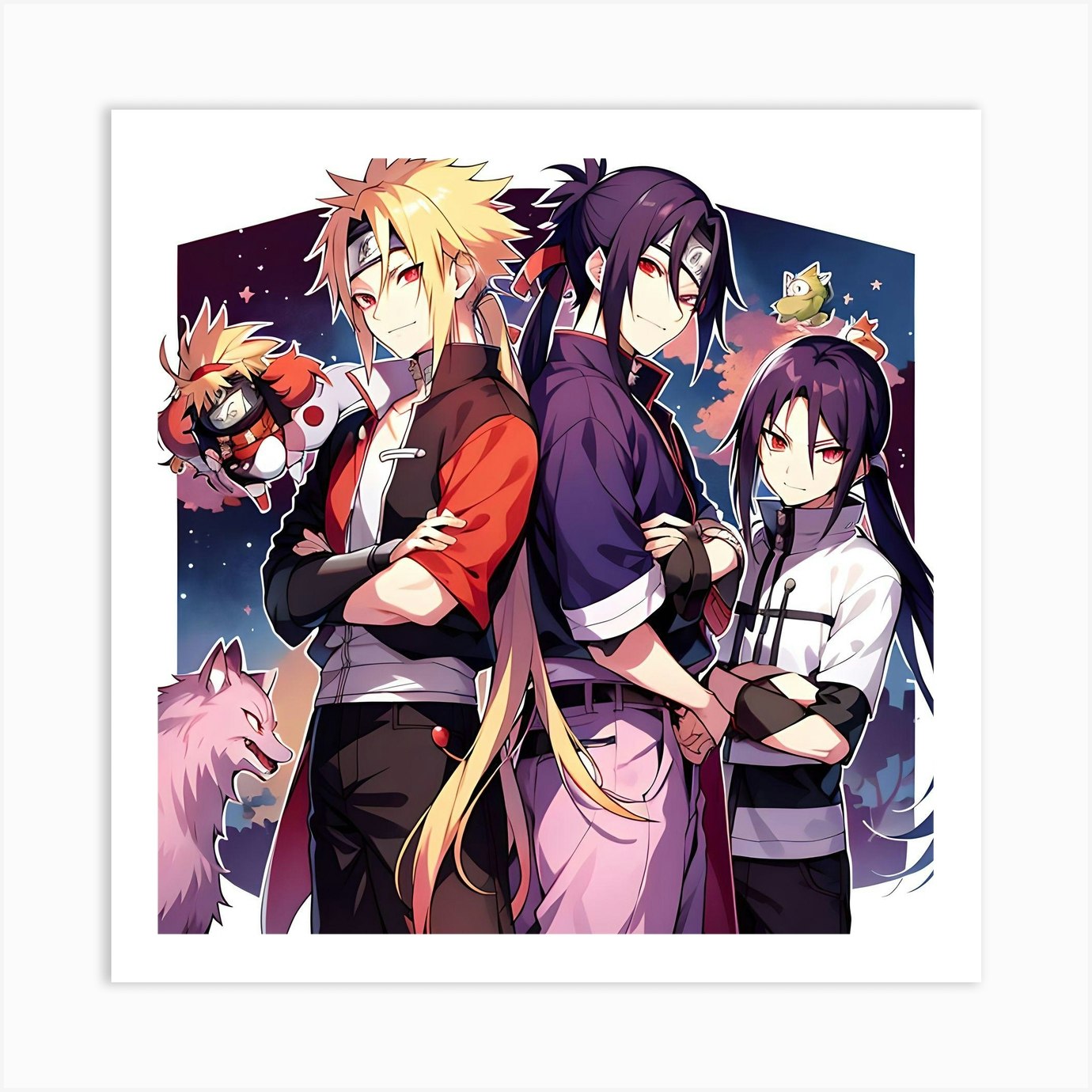 Naruto_team 1 Art Print by Eslyium_Avalon - Fy