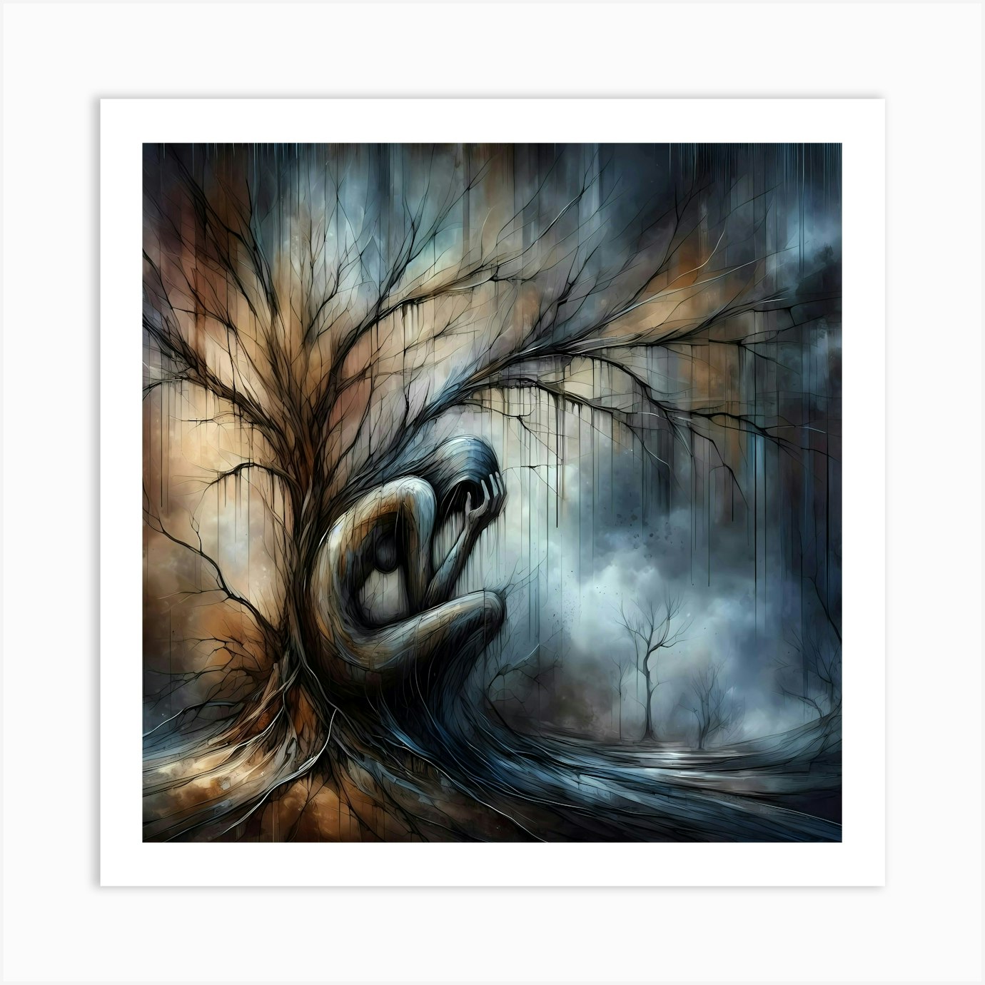 Tree Of Sorrow Art Print by Vitalka - Fy Tree Of Sorrow Art Print by Vitalka - Fy