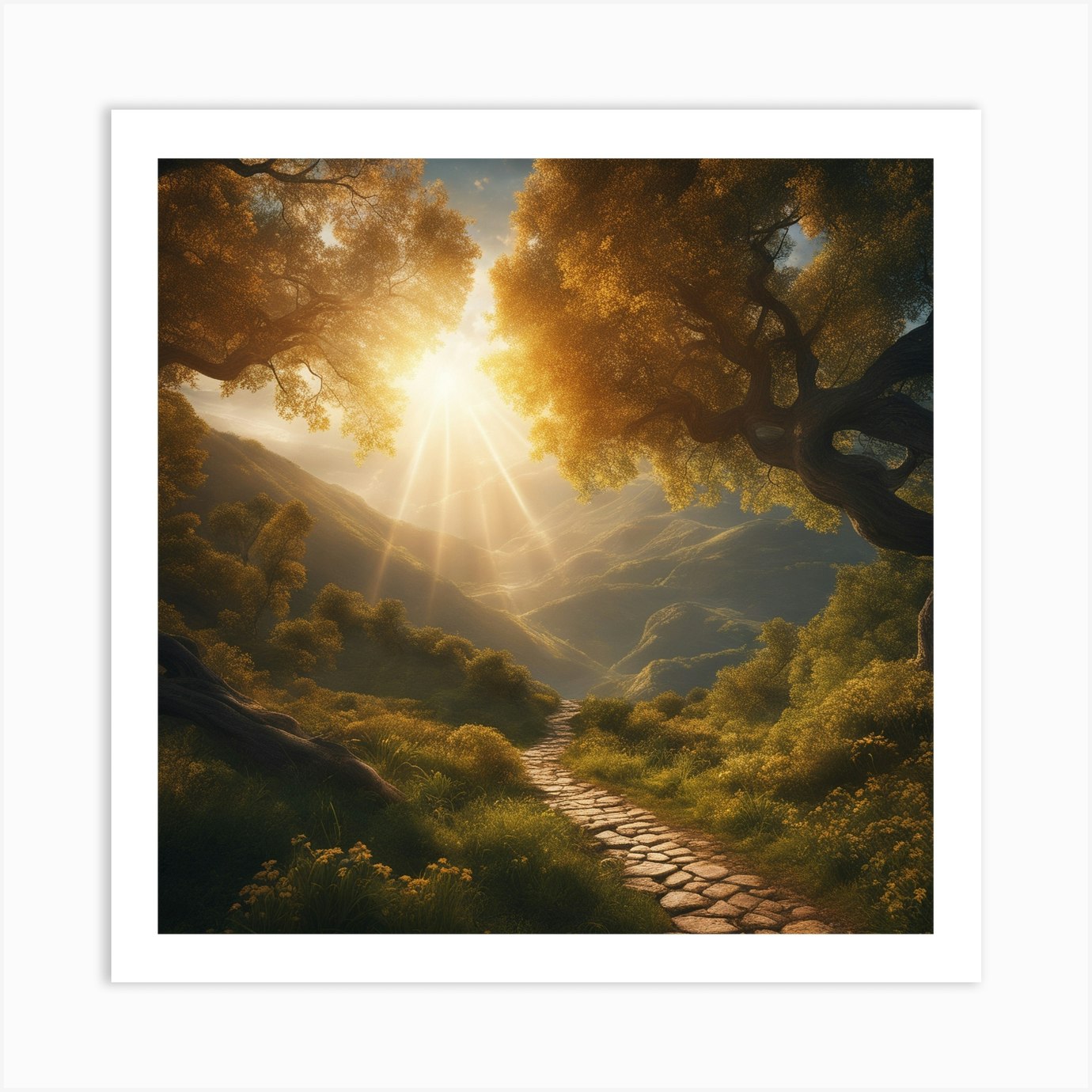 Path Through The Forest Art Print by ِKOLSHY - Fy