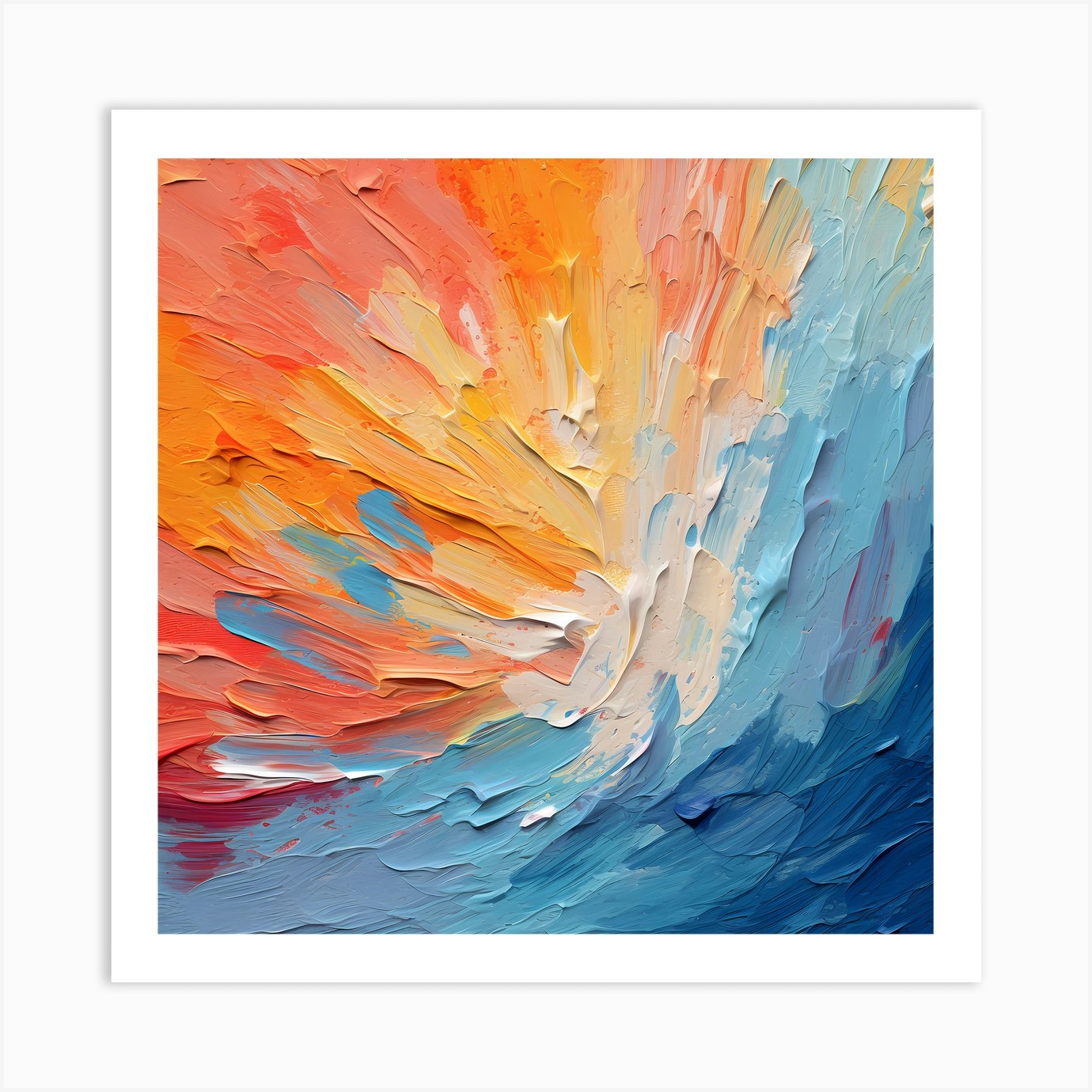 Claude's Colorful Canvases Art Print by Quantum Vivid Digital Art - Fy