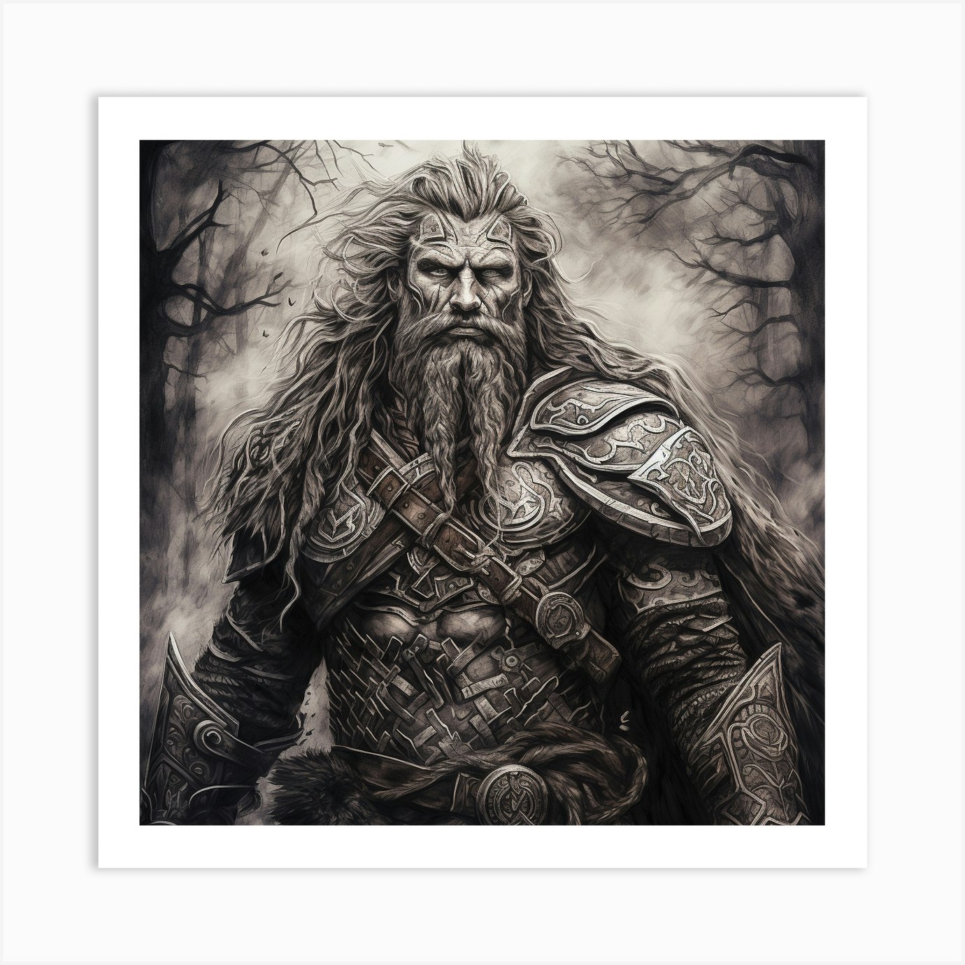 Viking Art Print by Freddy - Fy