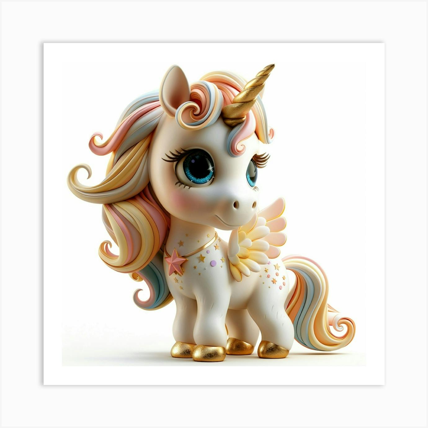 Littlest Pet Shop Unicorn Art Print by Rizwana Khan Fy