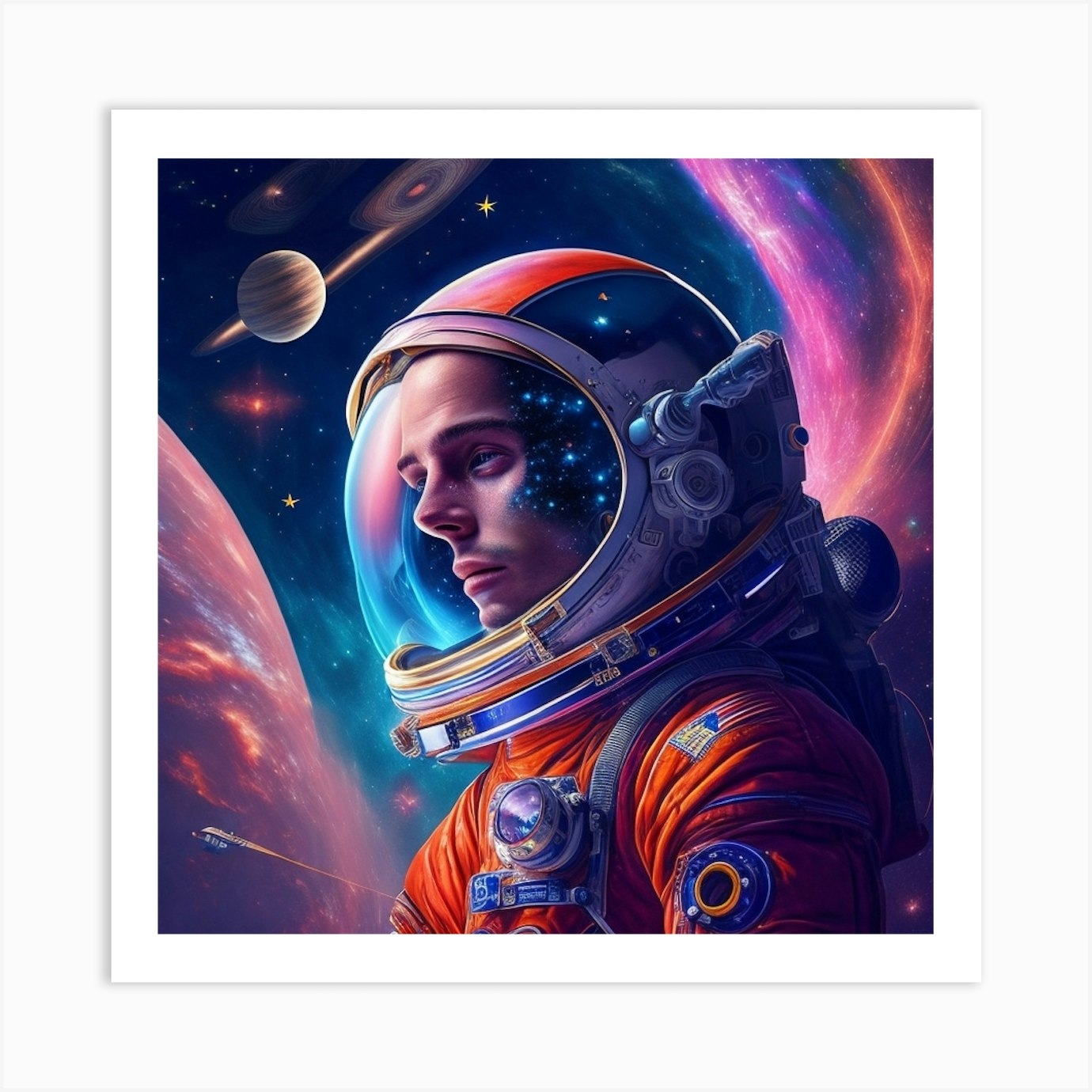 Space Girl 1 Art Print By Balram Giri Fy
